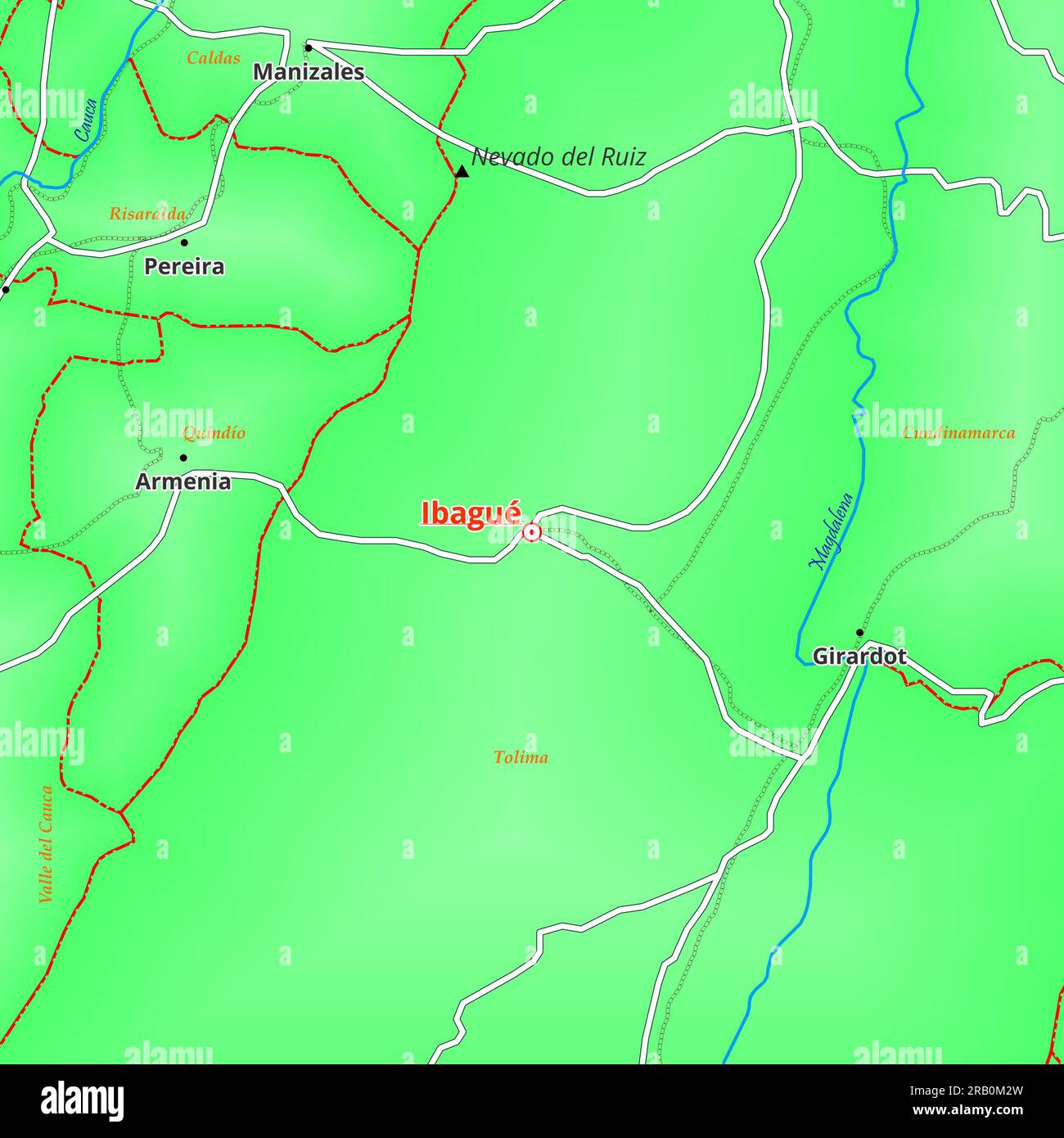 Colombia city map hi-res stock photography and images - Alamy