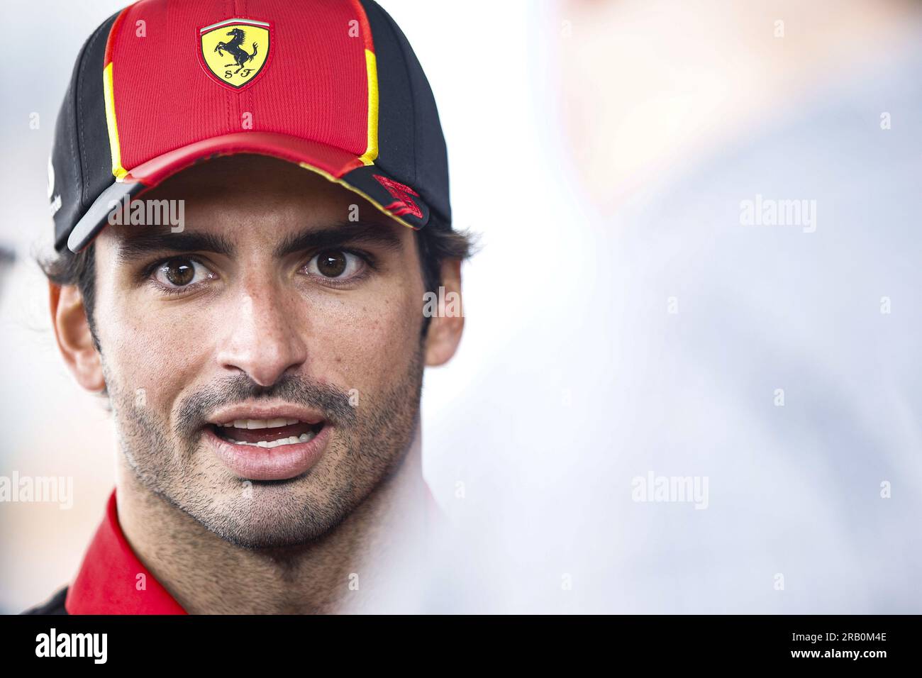 SAINZ Carlos (spa), Scuderia Ferrari SF-23, portrait during the 2023 Formula 1 Aramco British ...
