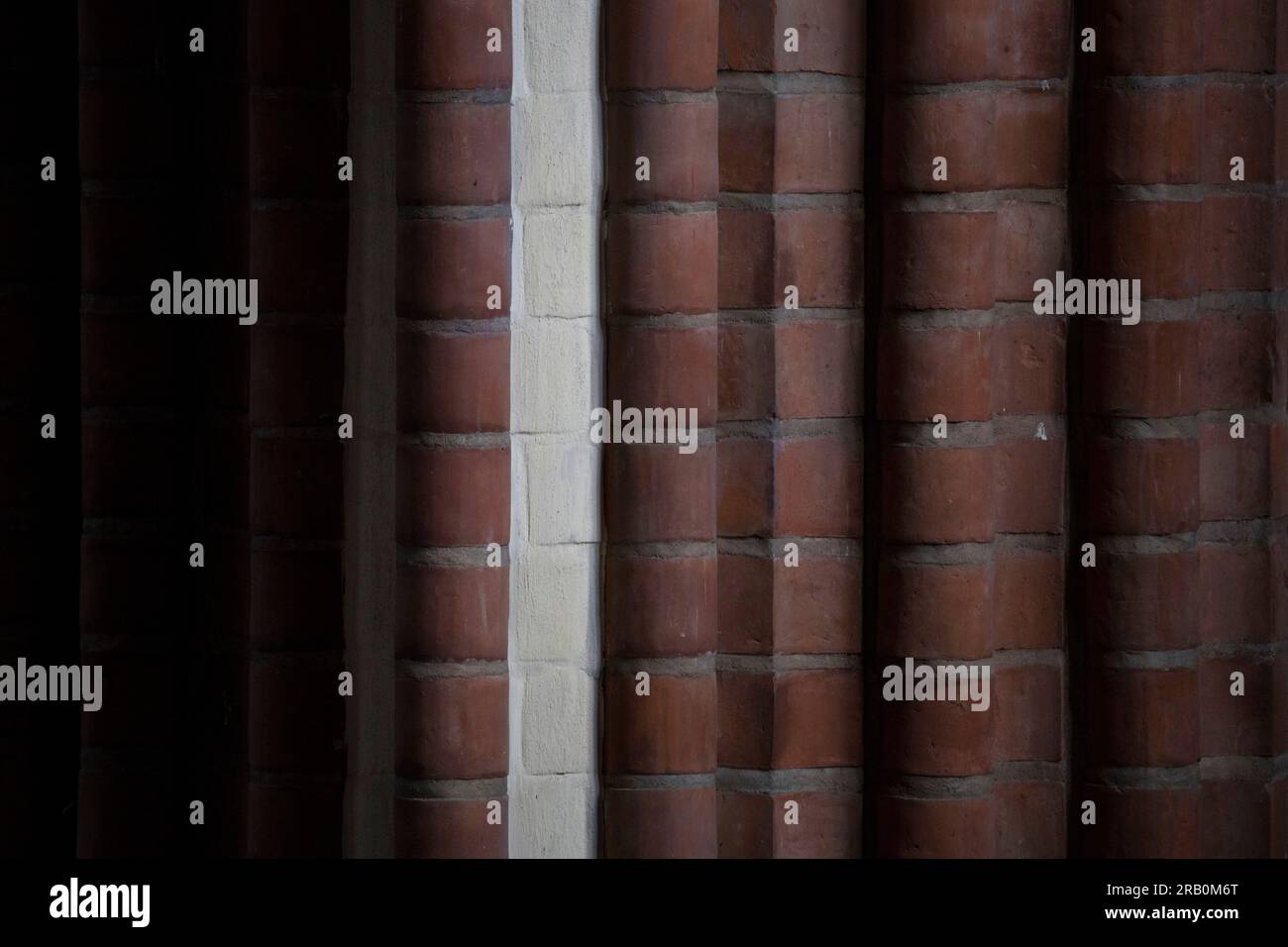 Stone pillar of a church Stock Photo - Alamy