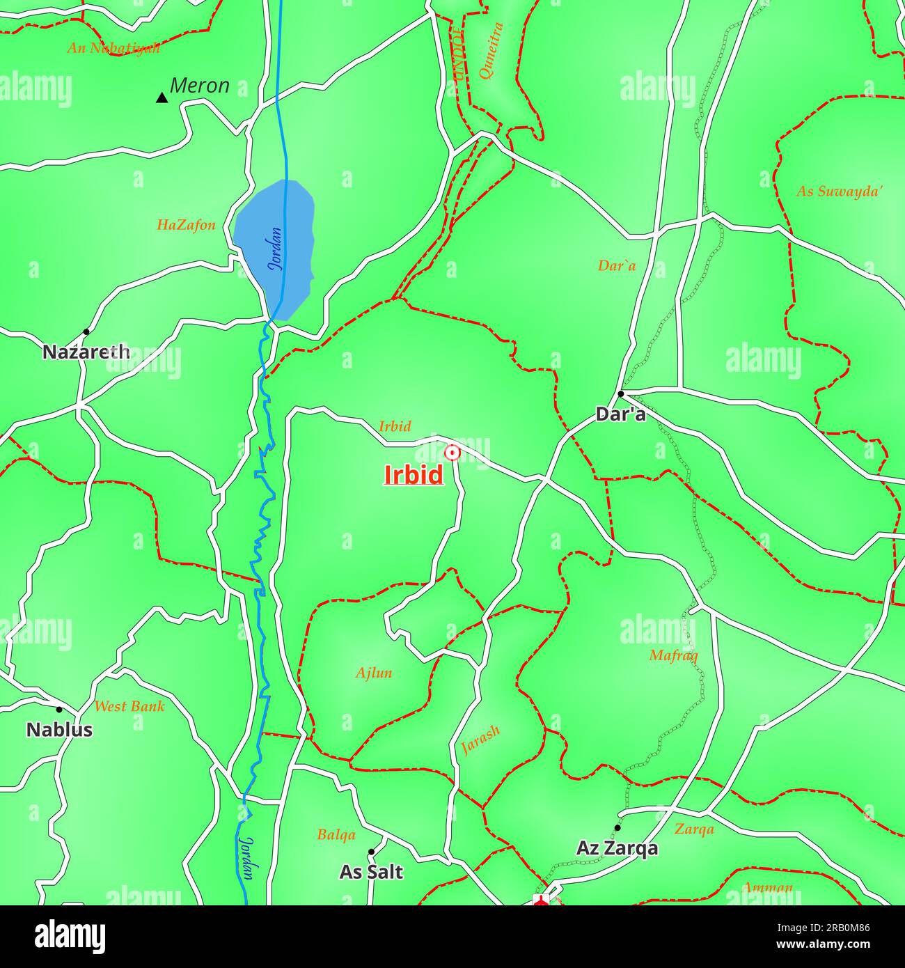 Map of irbid hi-res stock photography and images - Alamy