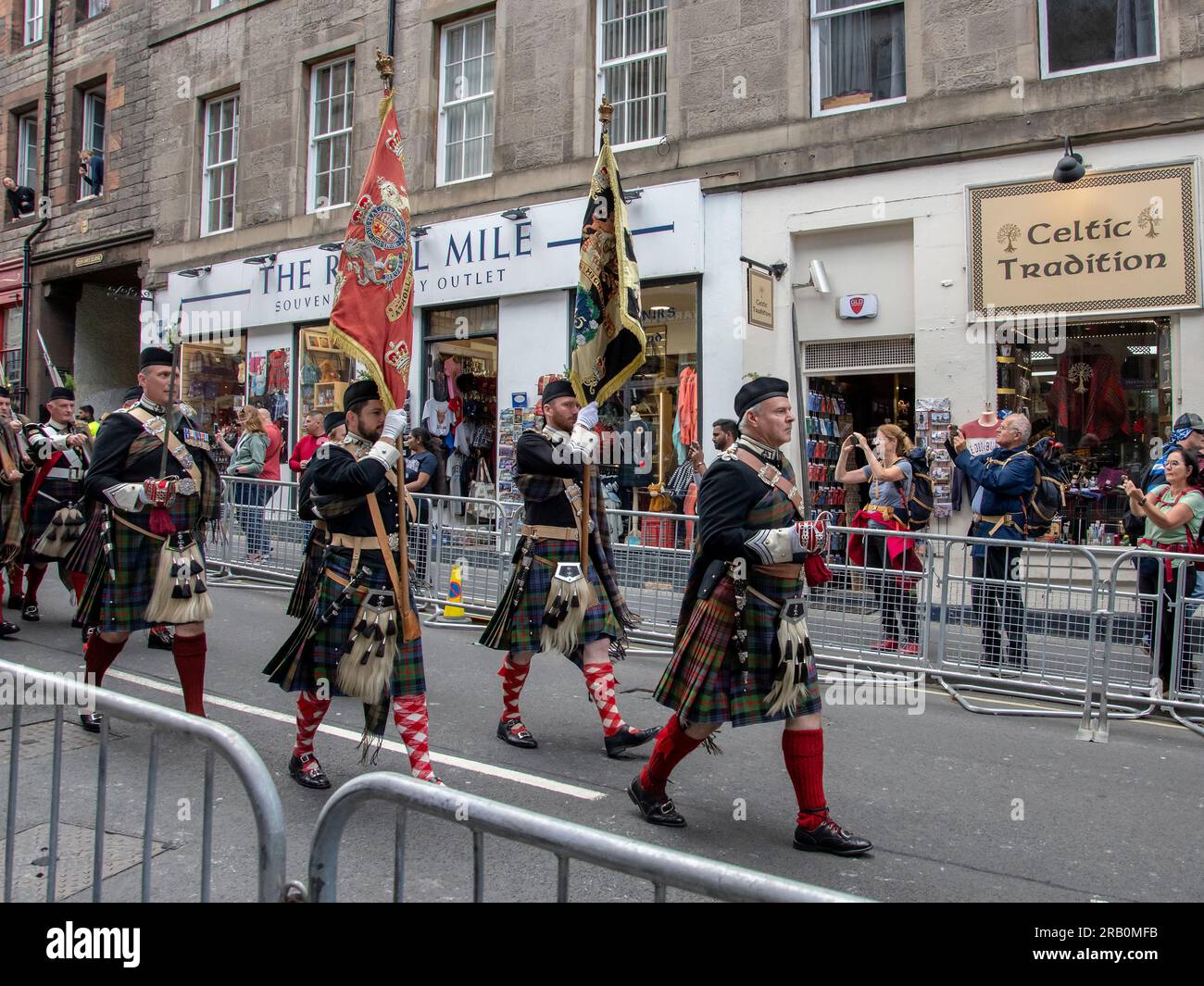 Edinburgh, Scotland UK. July 5th, 2023: People waiting for the arrival ...