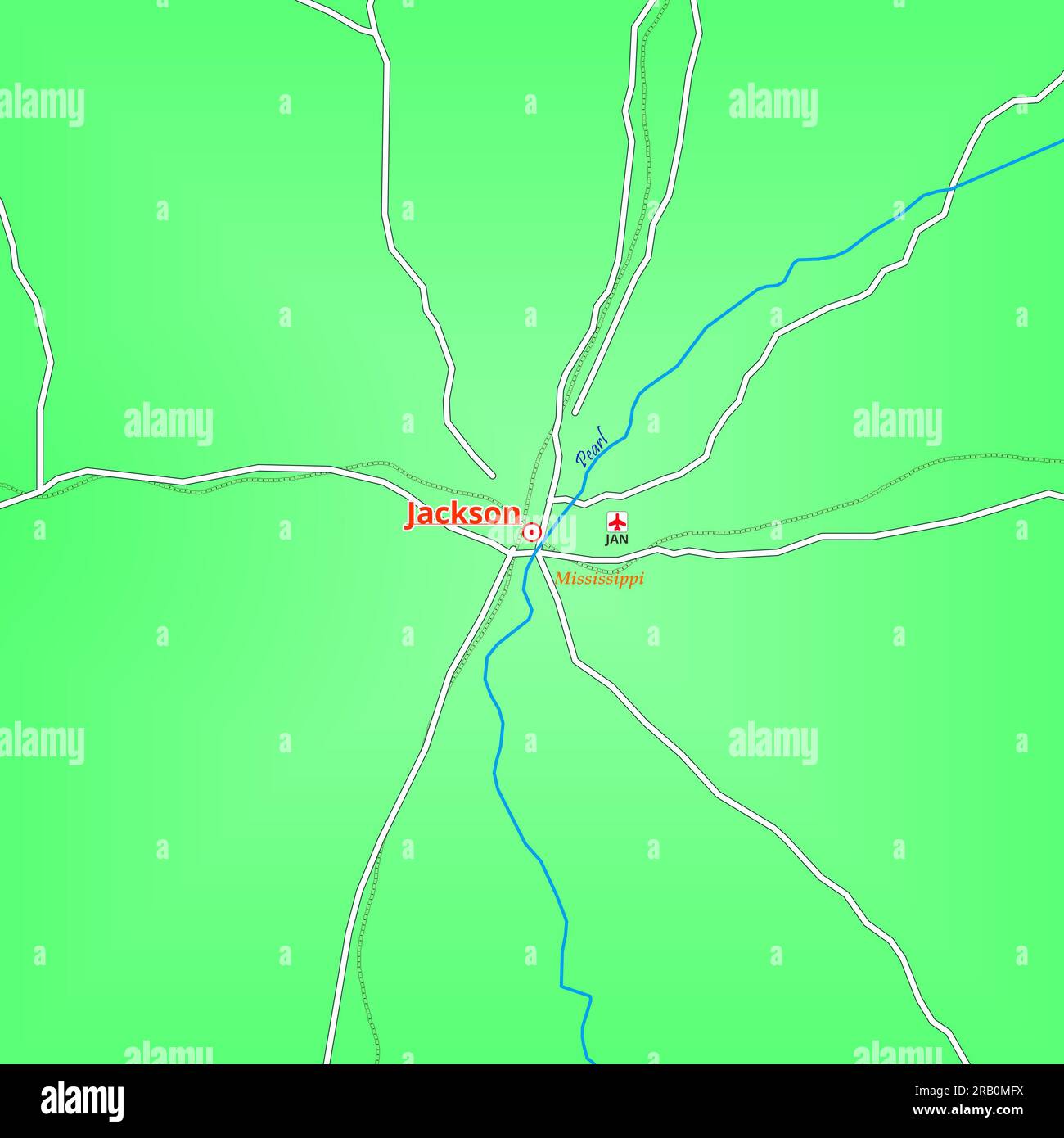 Jackson map hi-res stock photography and images - Alamy