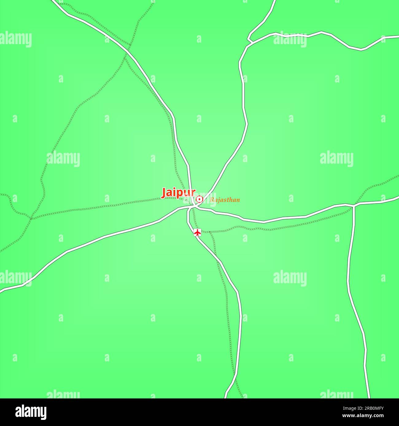 Map of Jaipur City in India Stock Photo - Alamy