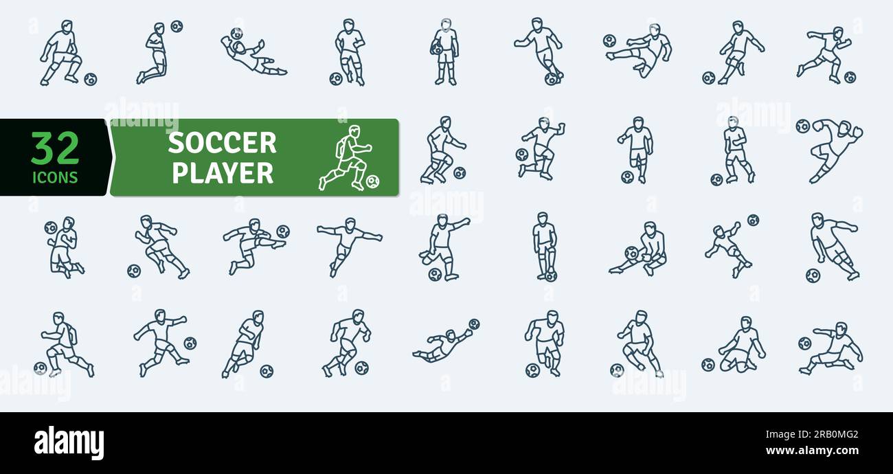 Soccer players with ball. Football players Stock Vector Image & Art - Alamy