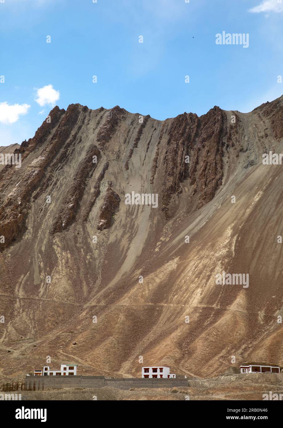 Mountain landscape on Kargil - Leh road, Ladakh, Khalatse, India Stock ...