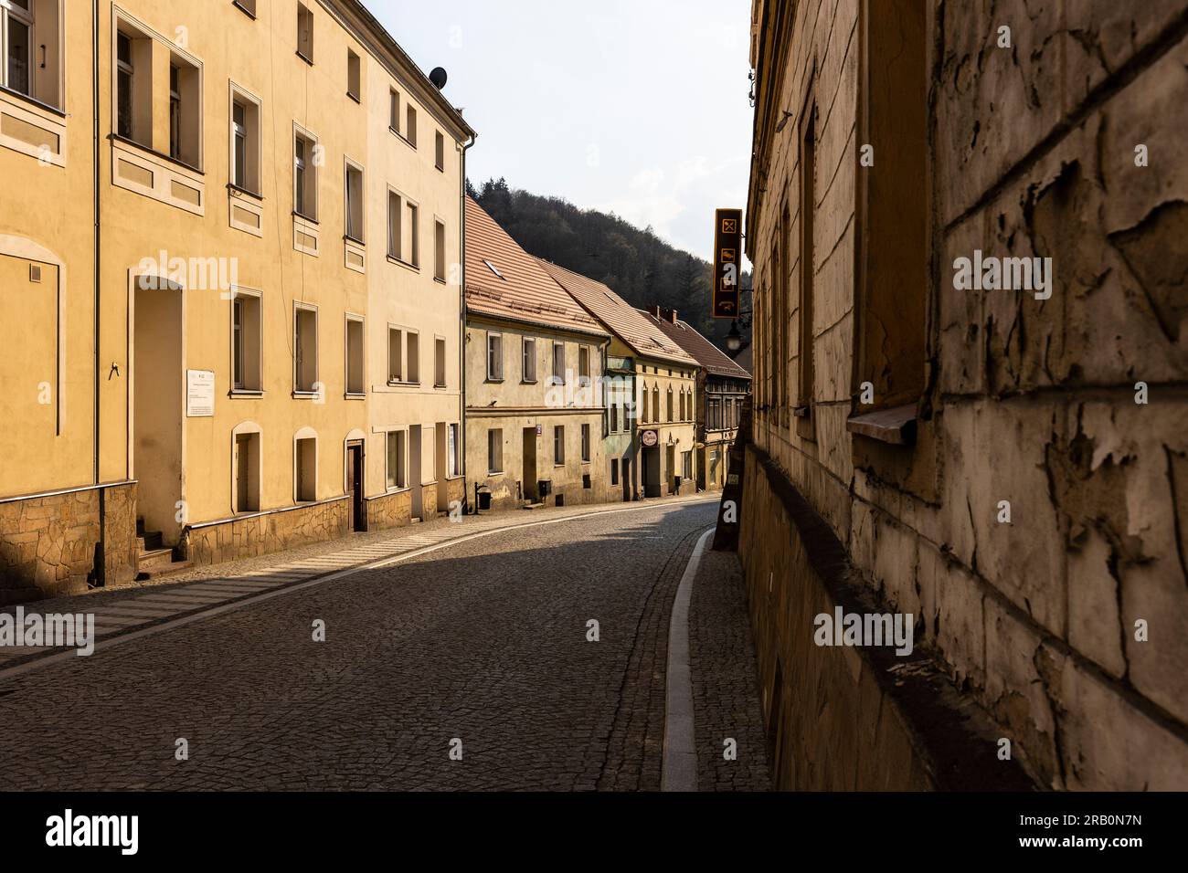 Europe, Poland, Lower Silesia, Bardo / Wartha, old houses in the old ...