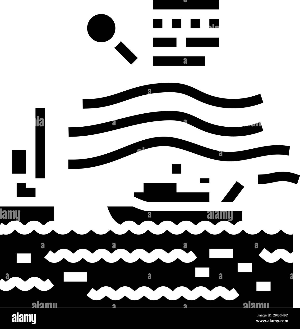 marine hydrodynamics glyph icon vector illustration Stock Vector Image ...