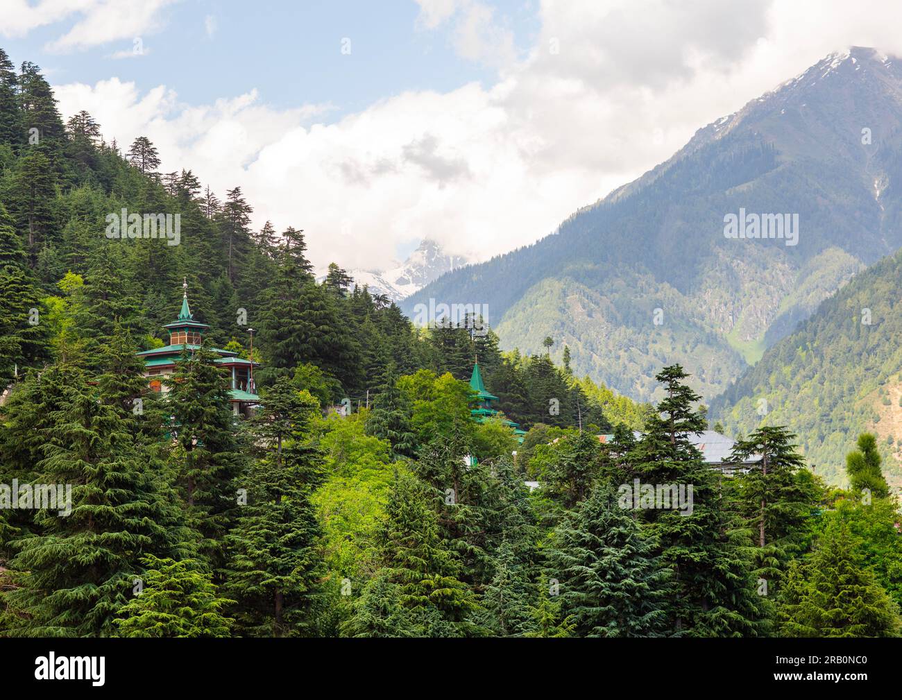 Mosque in the forest, Jammu and Kashmir, Kangan, India Stock Photo - Alamy