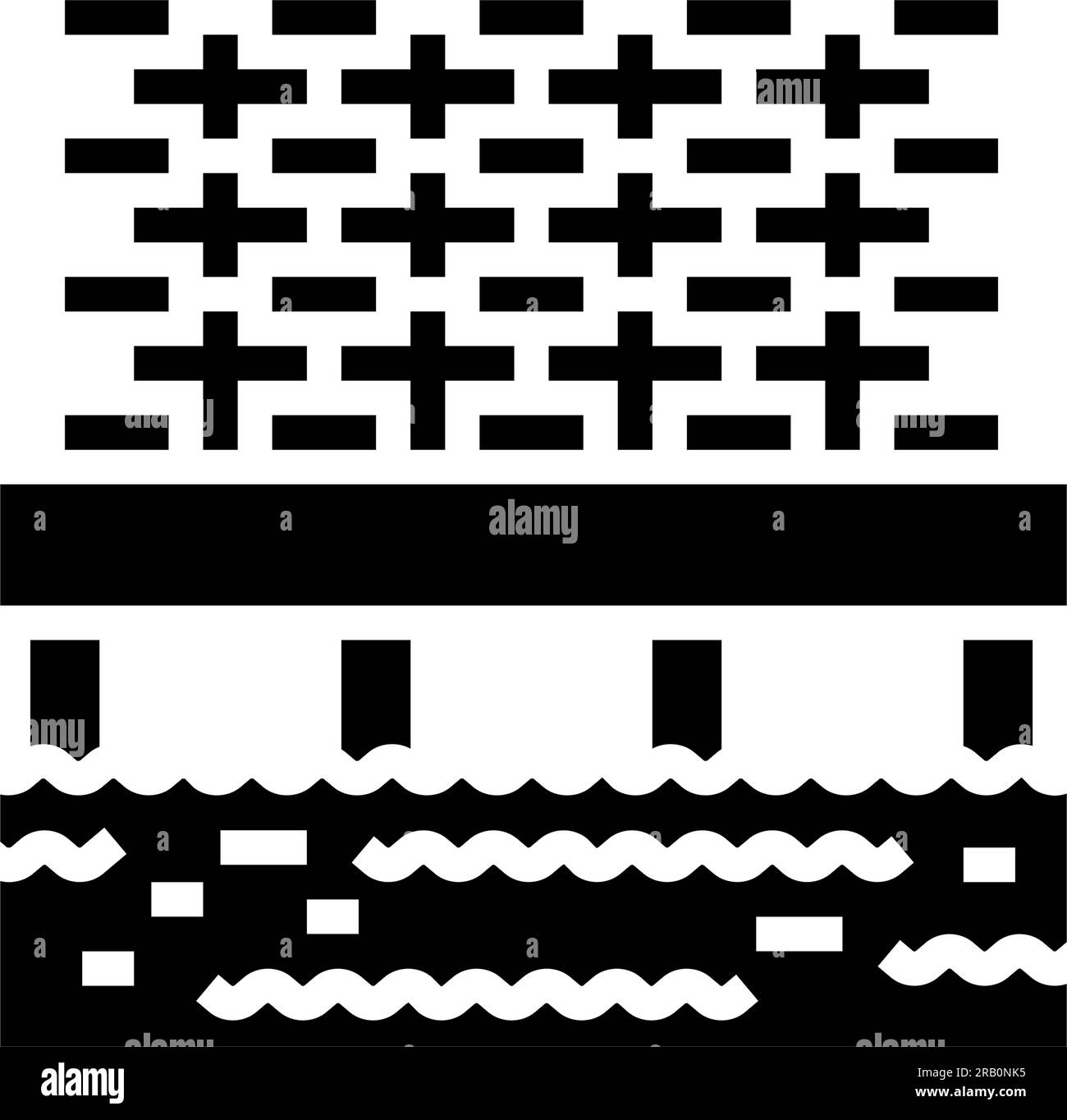 marine corrosion testing glyph icon vector illustration Stock Vector ...