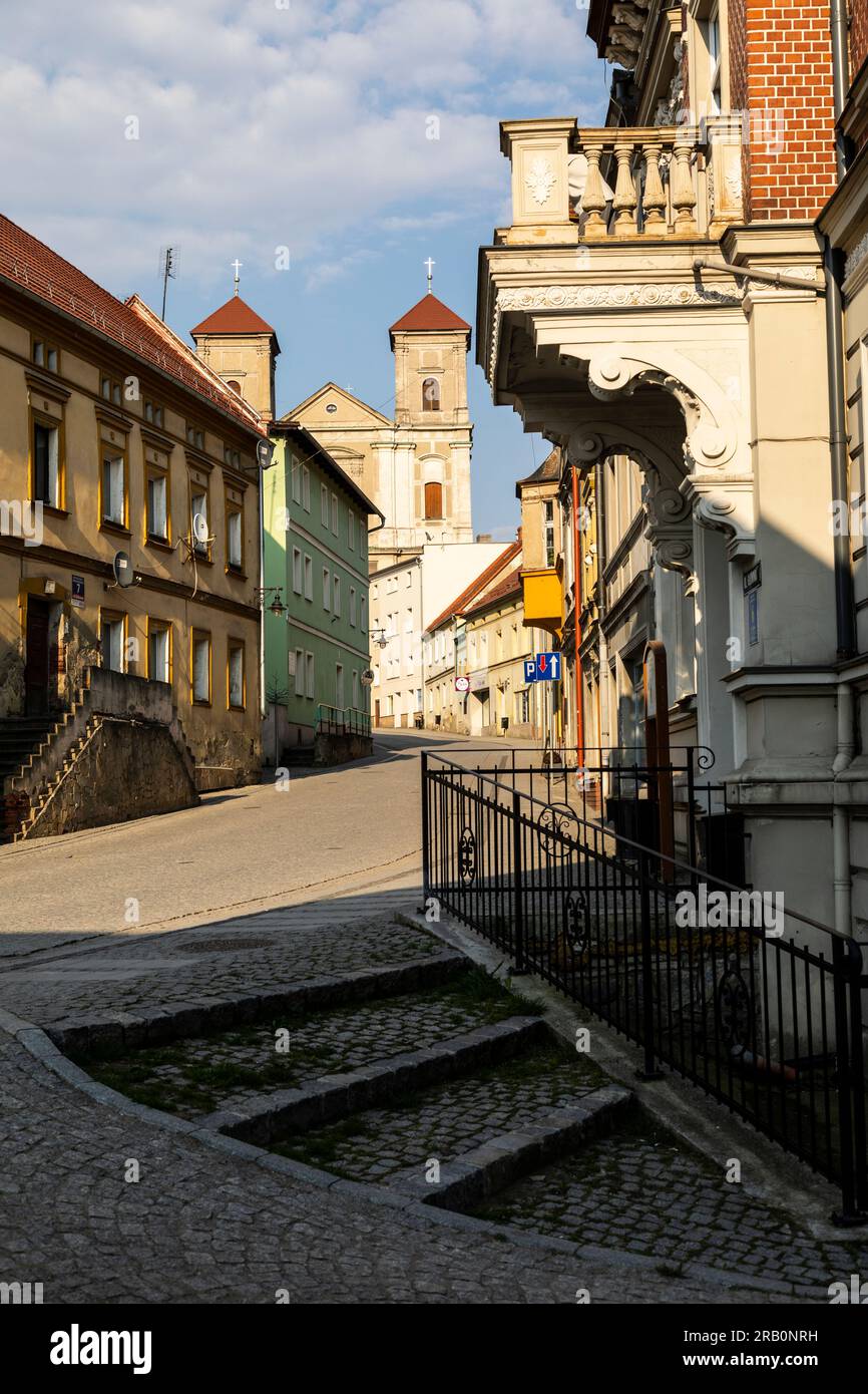 Europe, Poland, Lower Silesia, Bardo / Wartha, historic houses in the ...