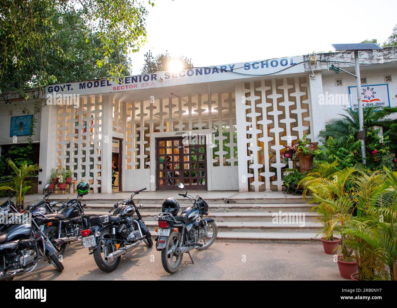 Government model senior secondary school by Le Corbusier, Punjab State ...