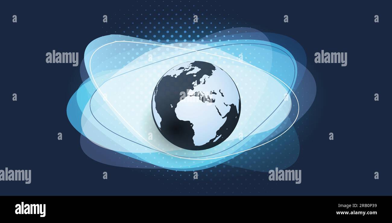 Abstract Earth Globe Design - Global Business, Technology ...