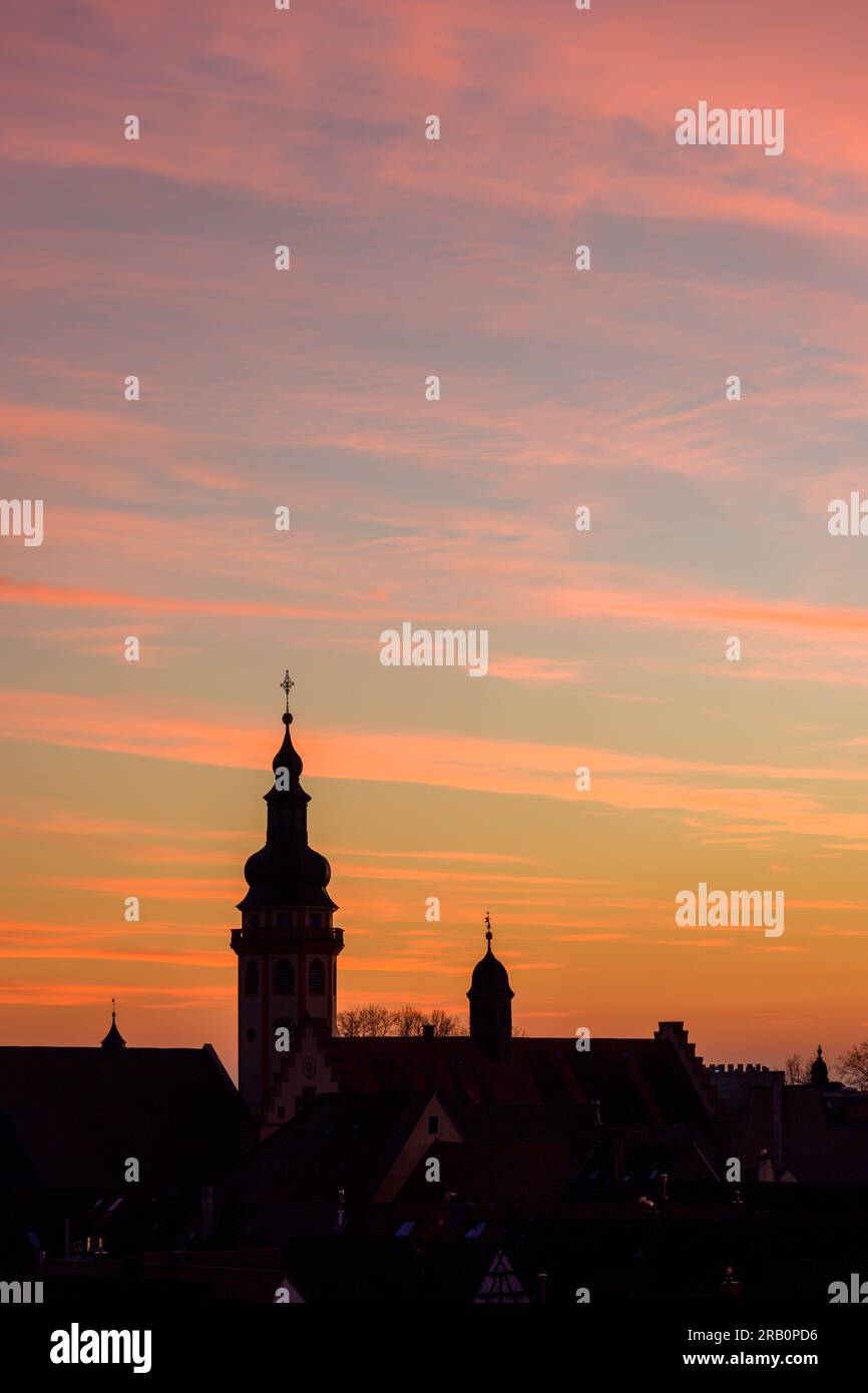 View of durlach old town silhouette hi-res stock photography and images ...