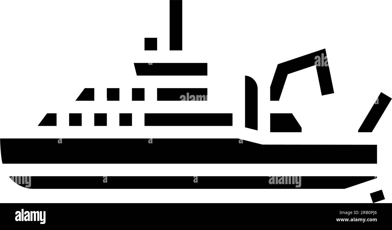 oceanographic research vessel glyph icon vector. oceanographic research ...