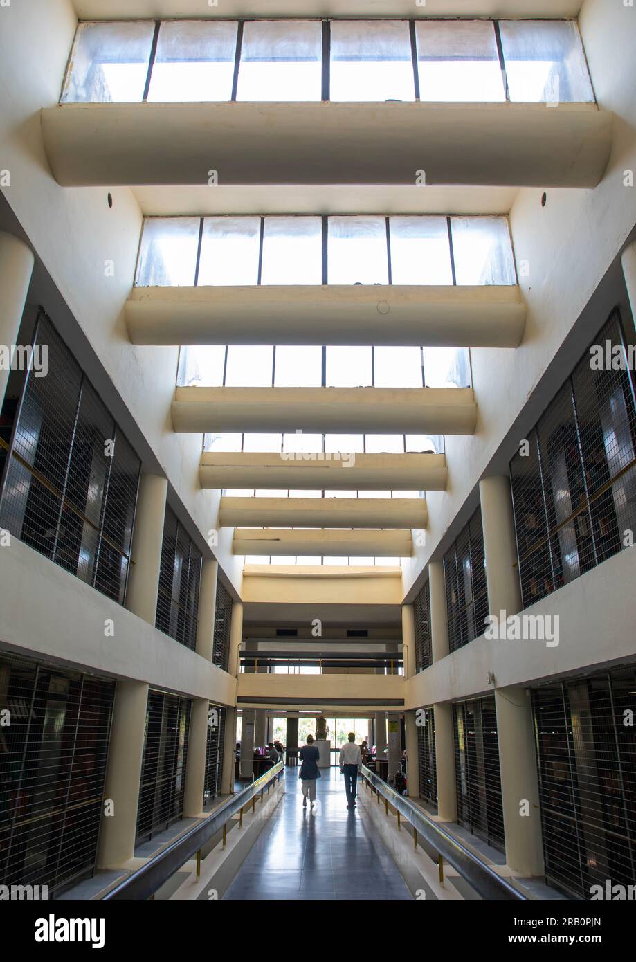 Panjab University in Sector-14 library by Le Corbusier, Punjab State ...