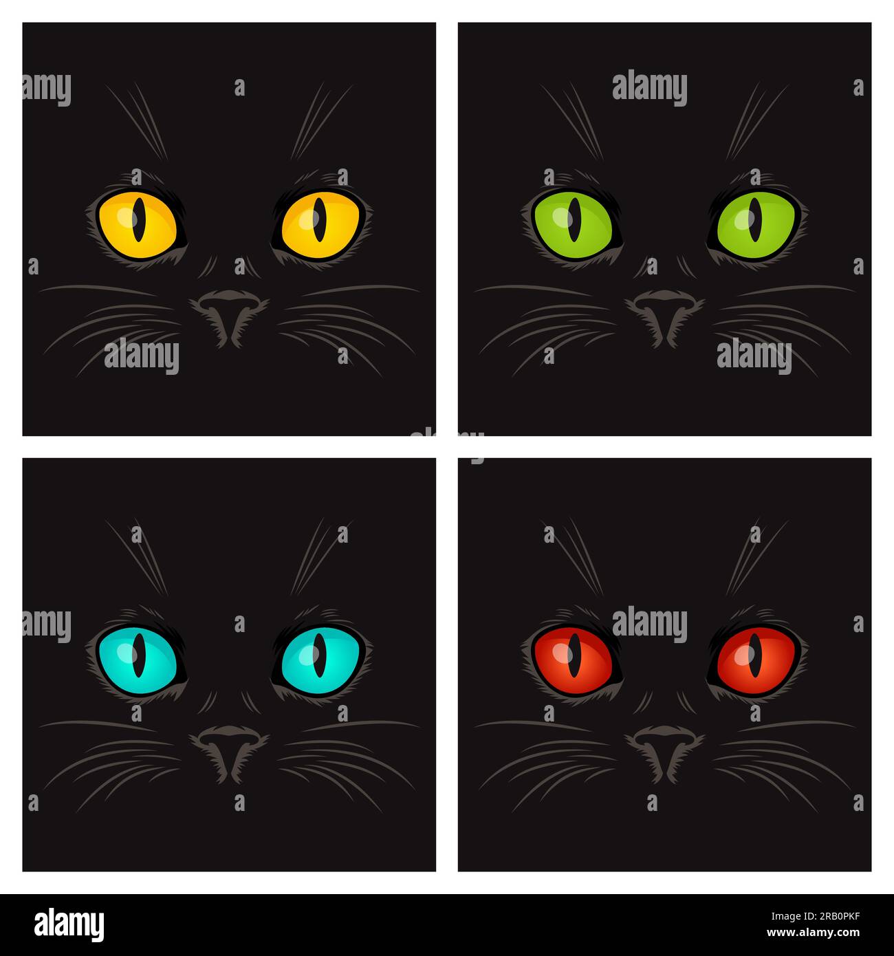 Yellow glowing eye Stock Vector Images - Alamy