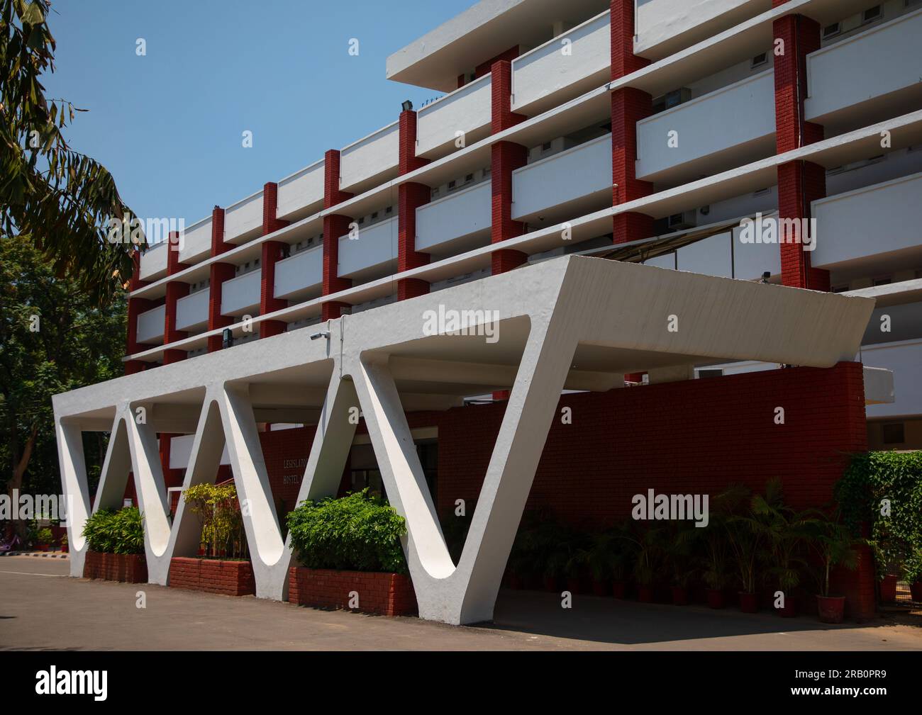 MLA Hostel Punjab Sector 4 by Le Corbusier, Punjab State, Chandigarh ...