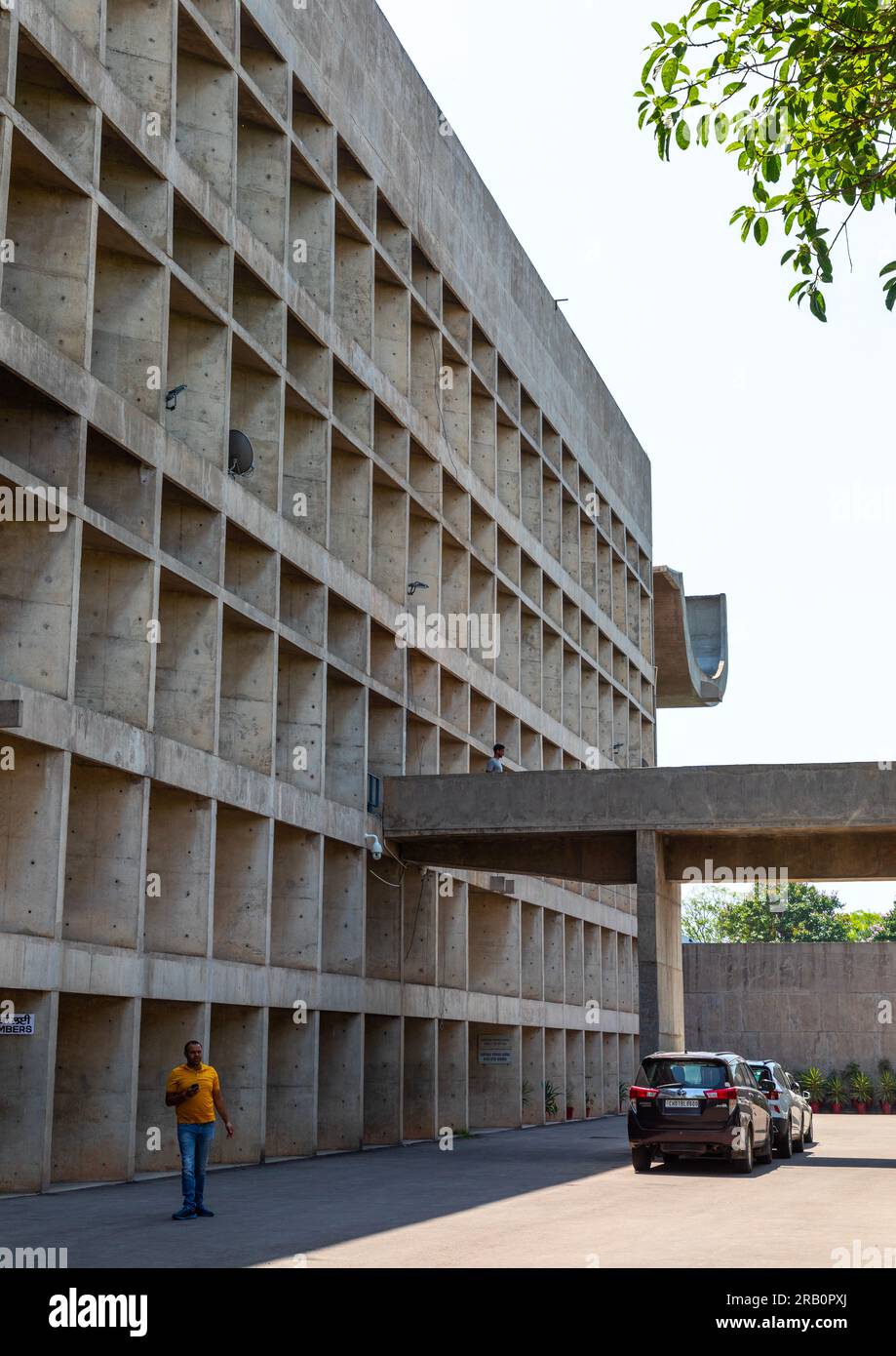 The Legislative Assembly building by Le Corbusier, Punjab State ...