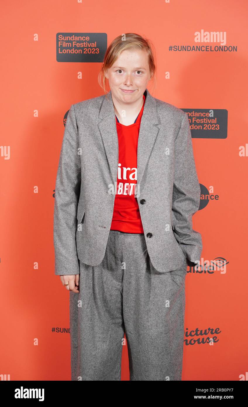 Charlotte Regan attending the UK premiere of Scrapper, the opening film of the Sundance London ...