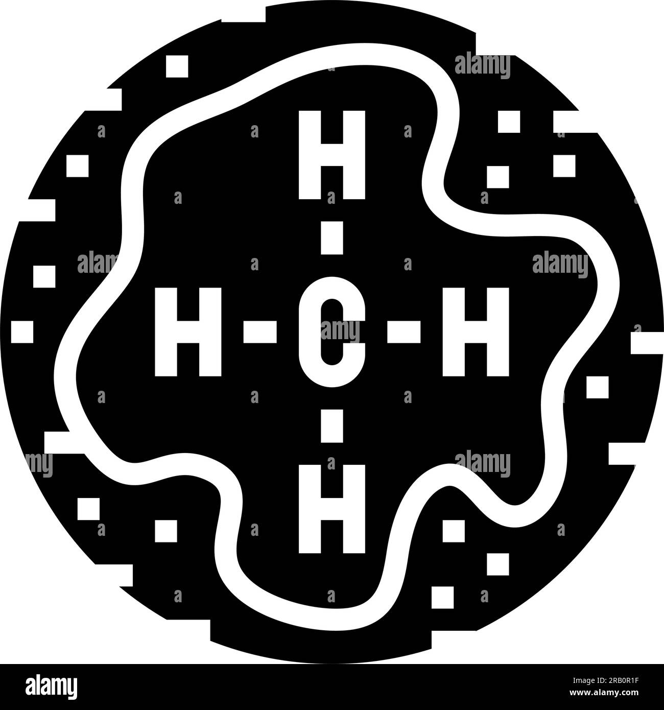 martian methane gas mars planet glyph icon vector illustration Stock ...