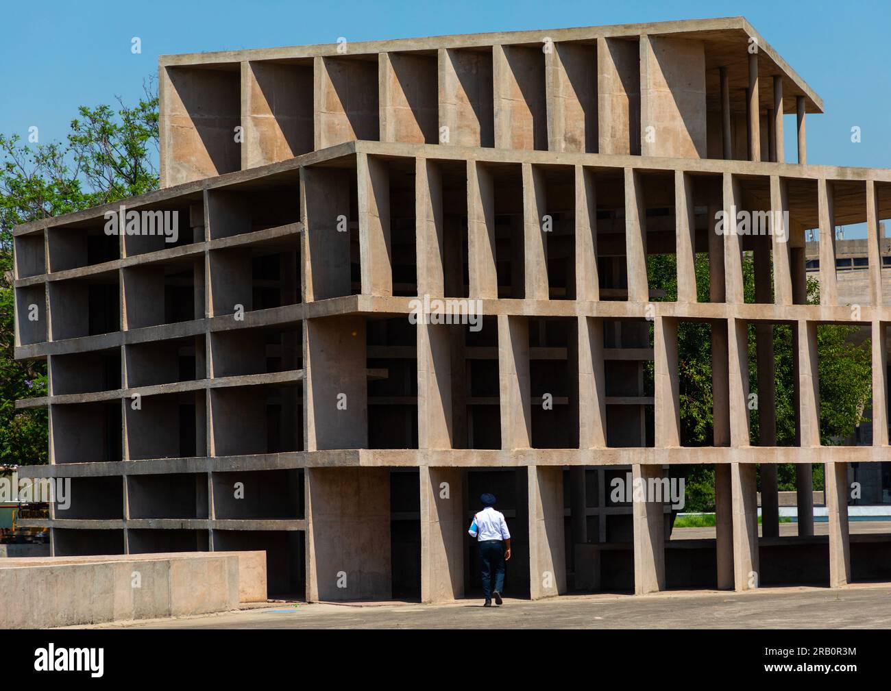 Tower of shadows designed by Le Corbusier, Punjab State, Chandigarh ...