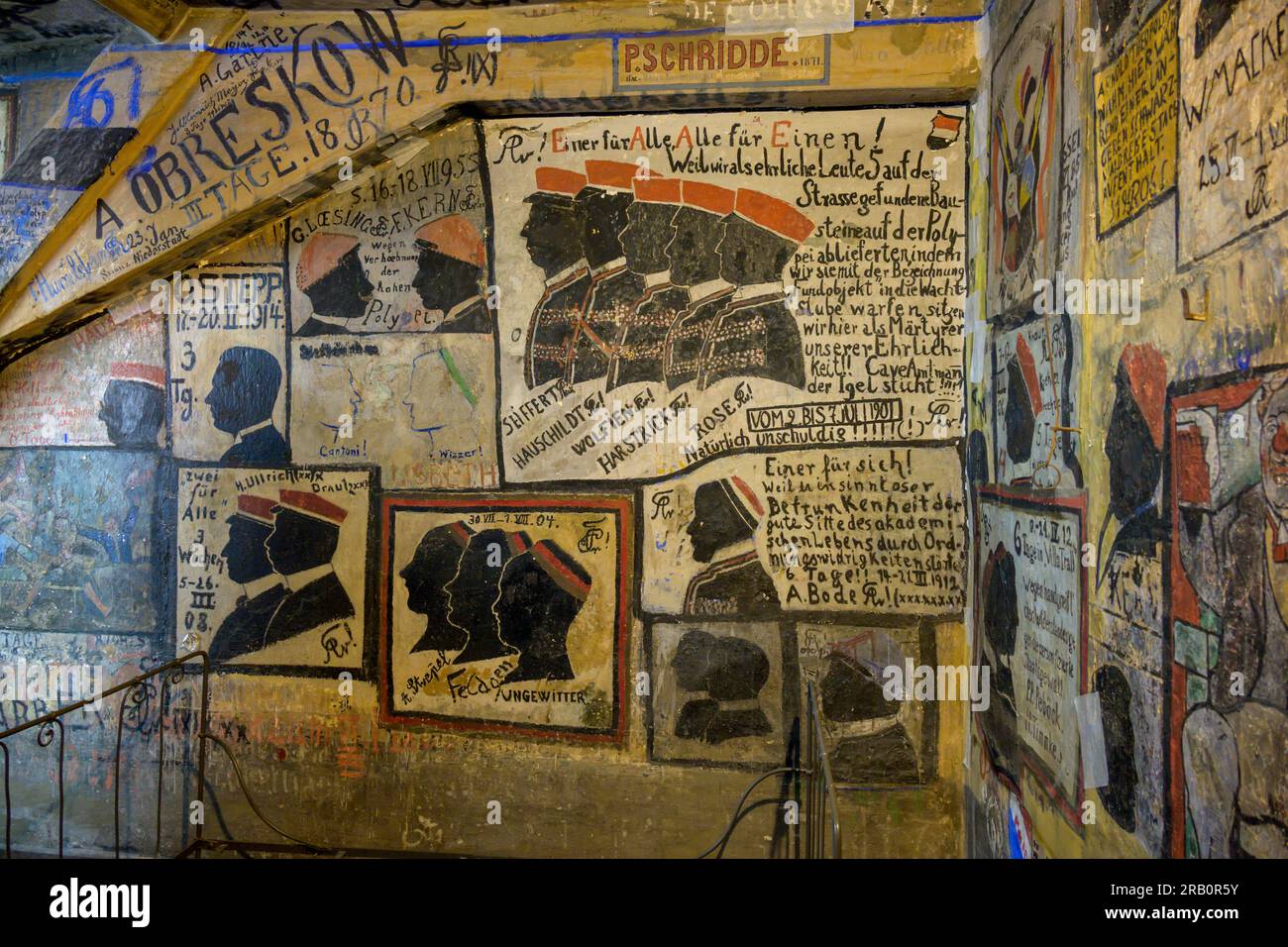 Germany, Baden-Württemberg, Heidelberg, the Karzer, the student prison ...