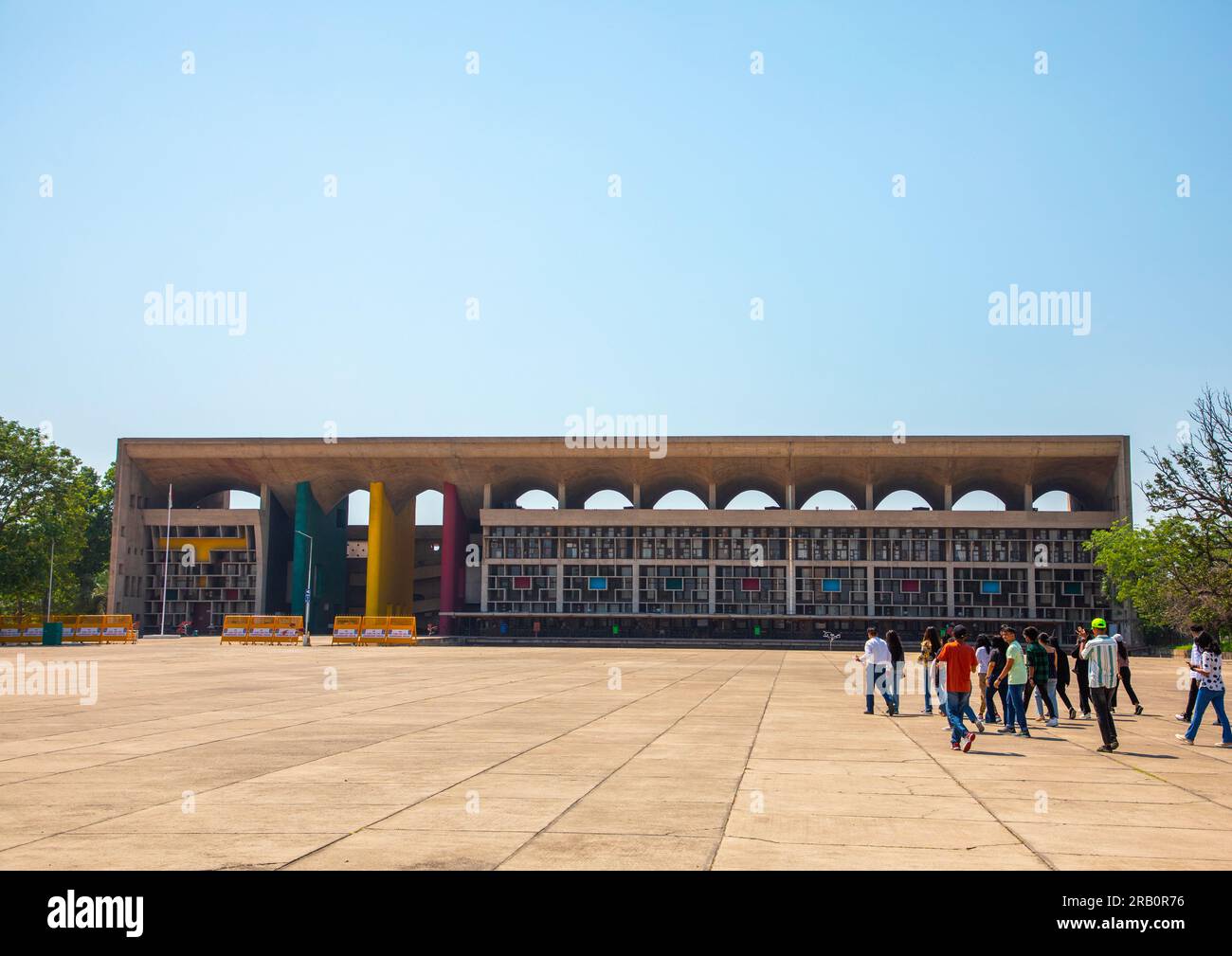 Punjab and Haryana High Court by Le Corbusier, Punjab State, Chandigarh ...