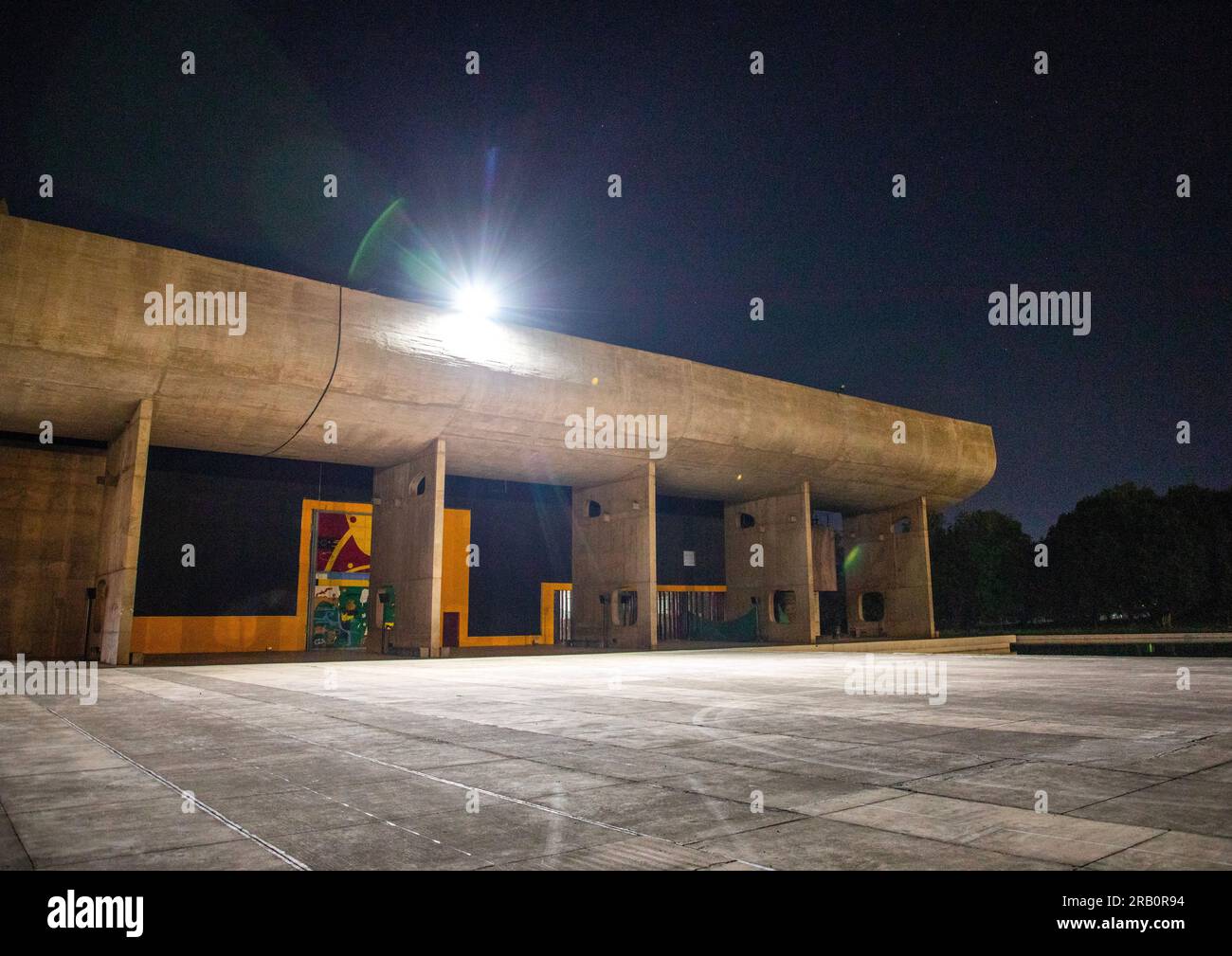 The Legislative Assembly building by Le Corbusier, Punjab State ...