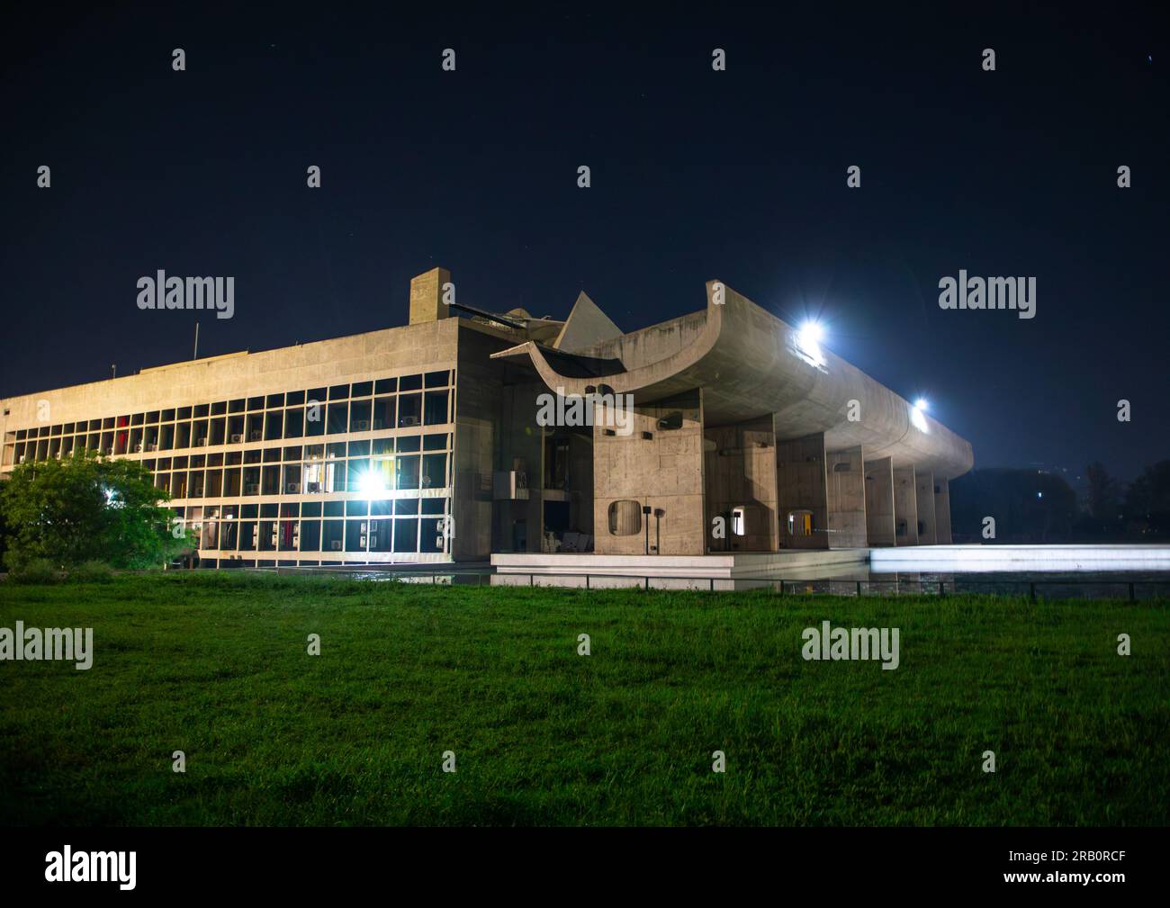 The Legislative Assembly building by Le Corbusier, Punjab State ...