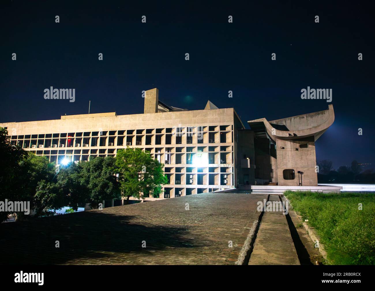 The Legislative Assembly building by Le Corbusier, Punjab State ...