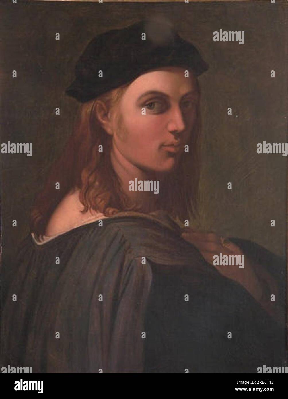 Portrait of Bindo Altoviti by Jean Auguste Dominique Ingres Stock Photo ...