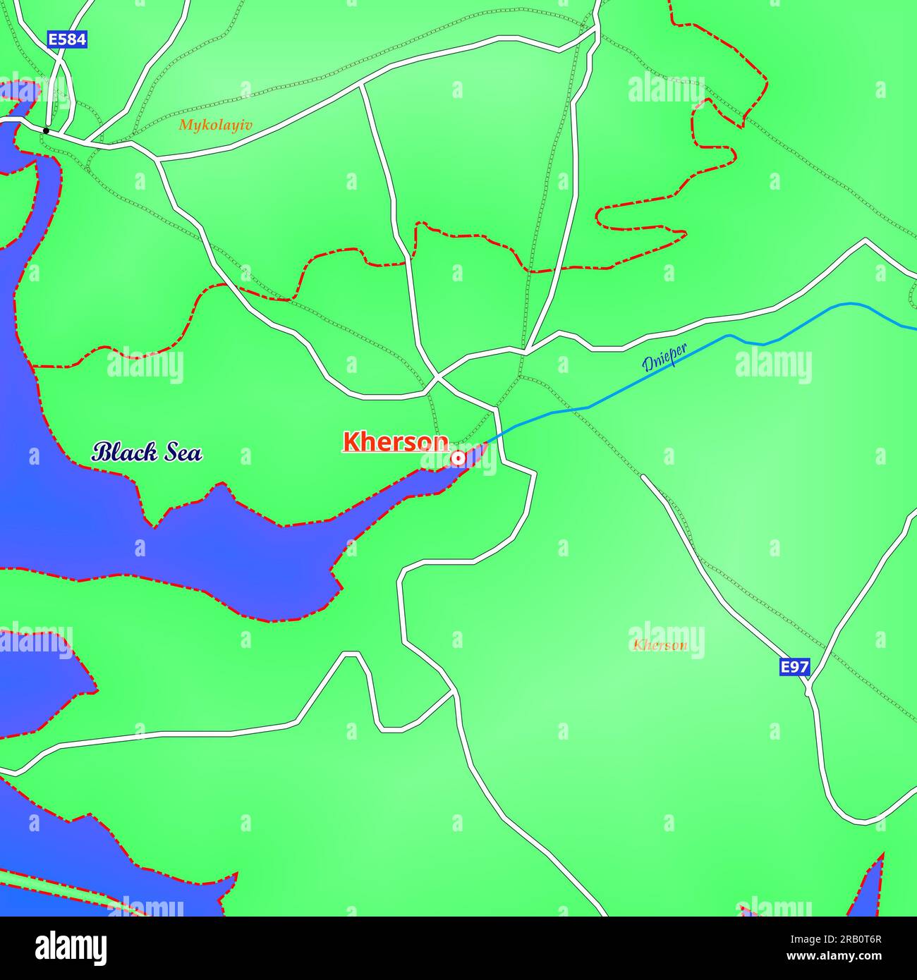Kherson map hi-res stock photography and images - Alamy