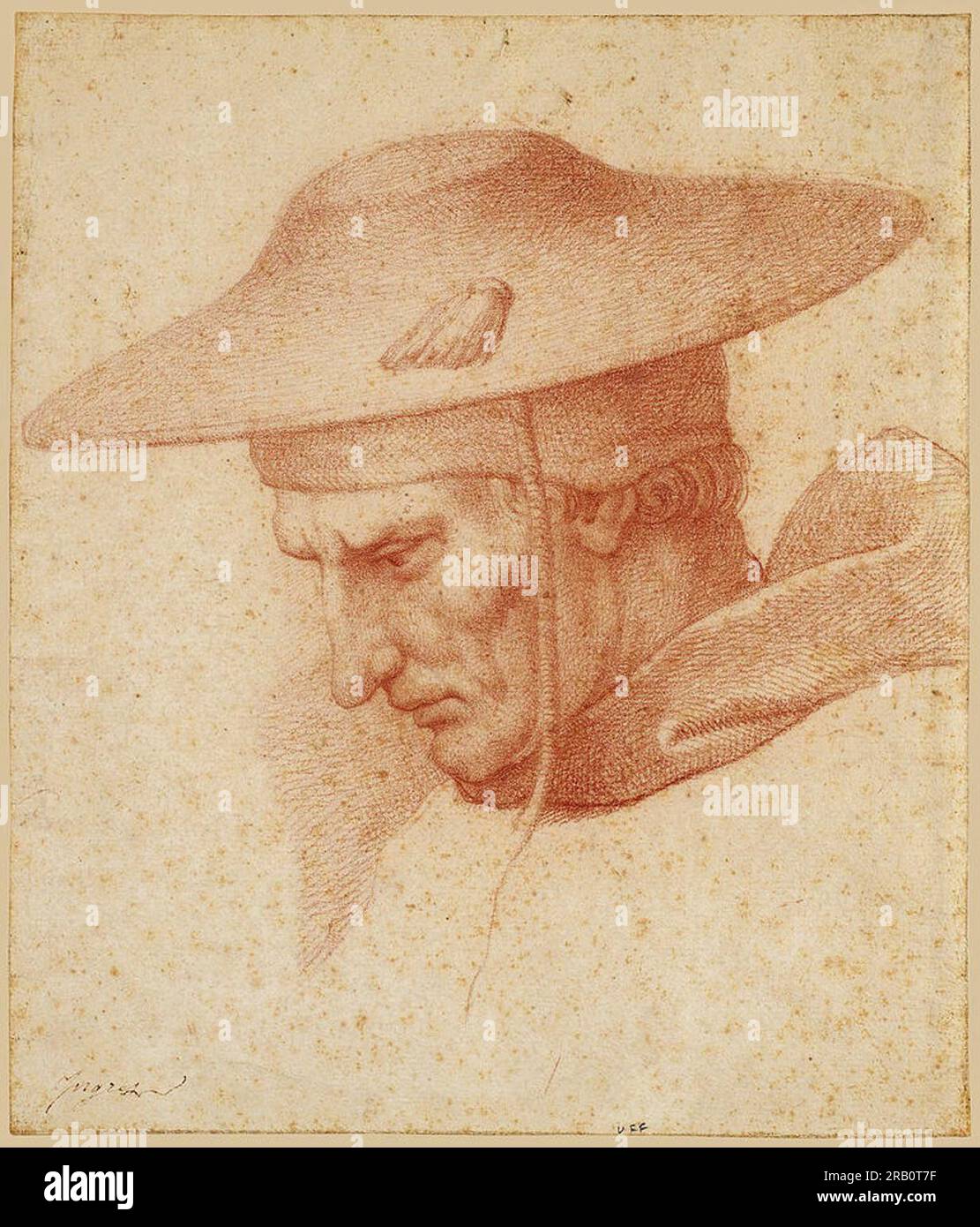 Saint Jerome, After Raphael by Jean Auguste Dominique Ingres Stock ...