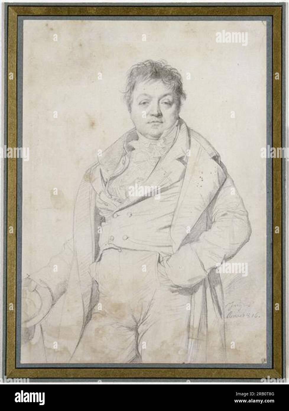 Portrait of the painter Charles Thevenin, director of the Academy of ...