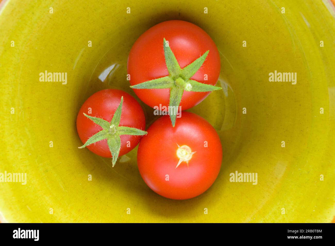 Tomato (Solanum lycopersicum) from above Stock Photo - Alamy