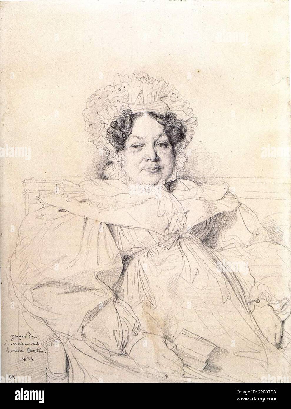 Madame Louis-Francois Bertin 1834 by Jean Auguste Dominique Ingres ...
