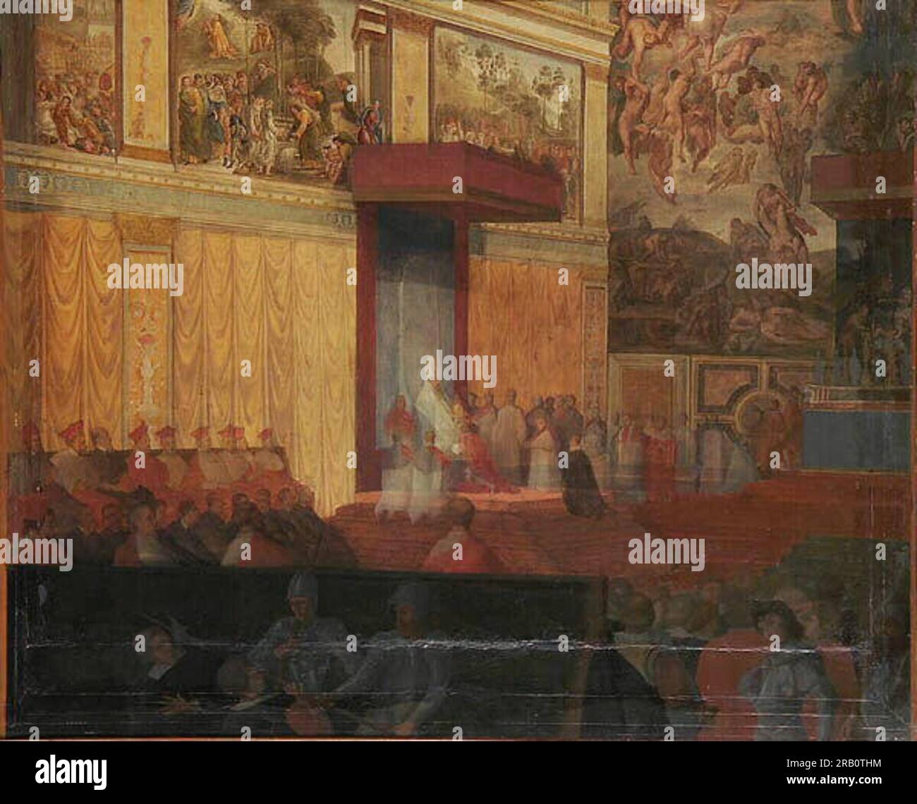 Nomination of a prefect of Rome in the Sistine Chapel 1848 by Jean ...