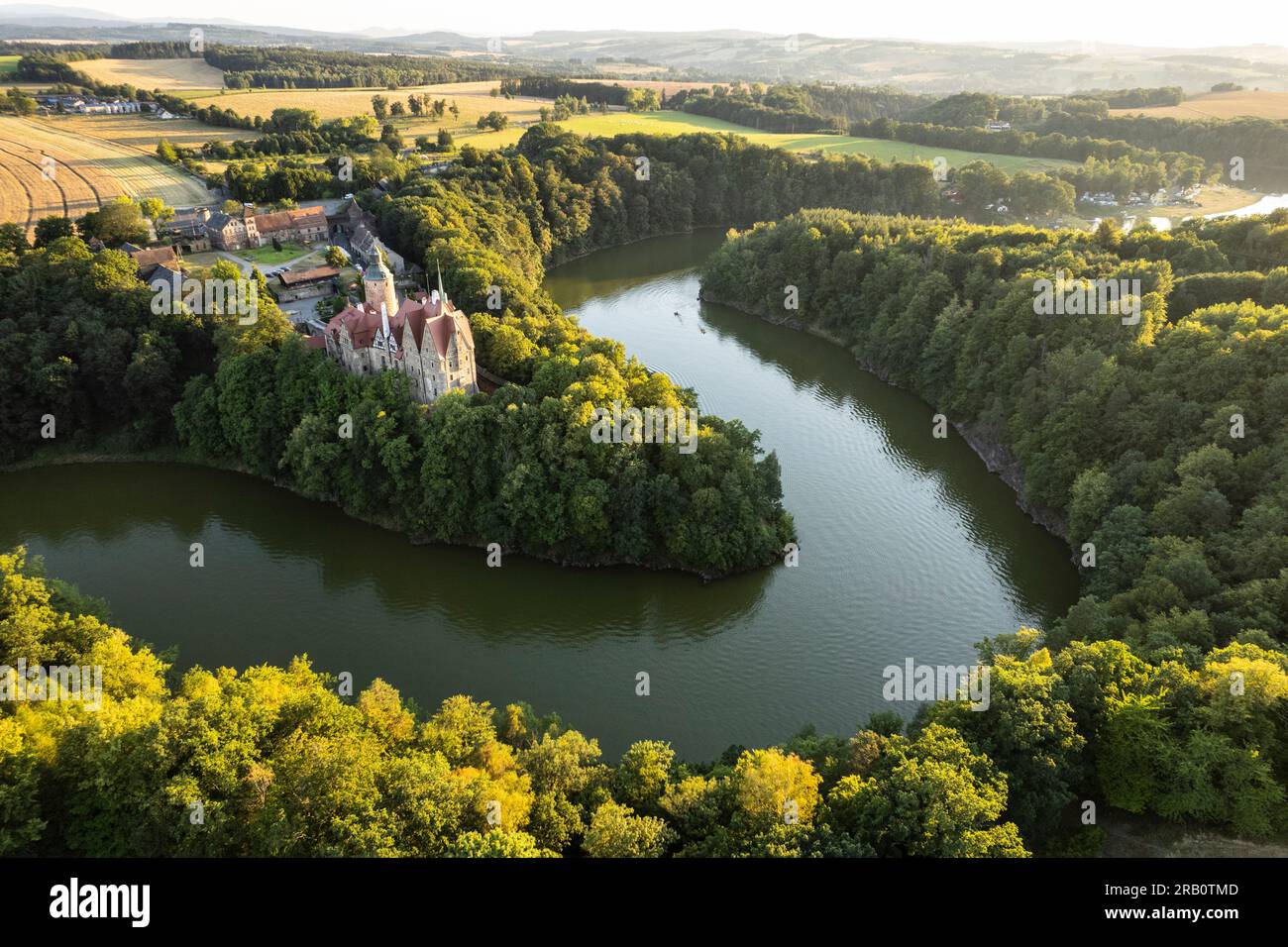 Europe, Poland, Lower Silesia, Czocha castle / Tzschocha with ...