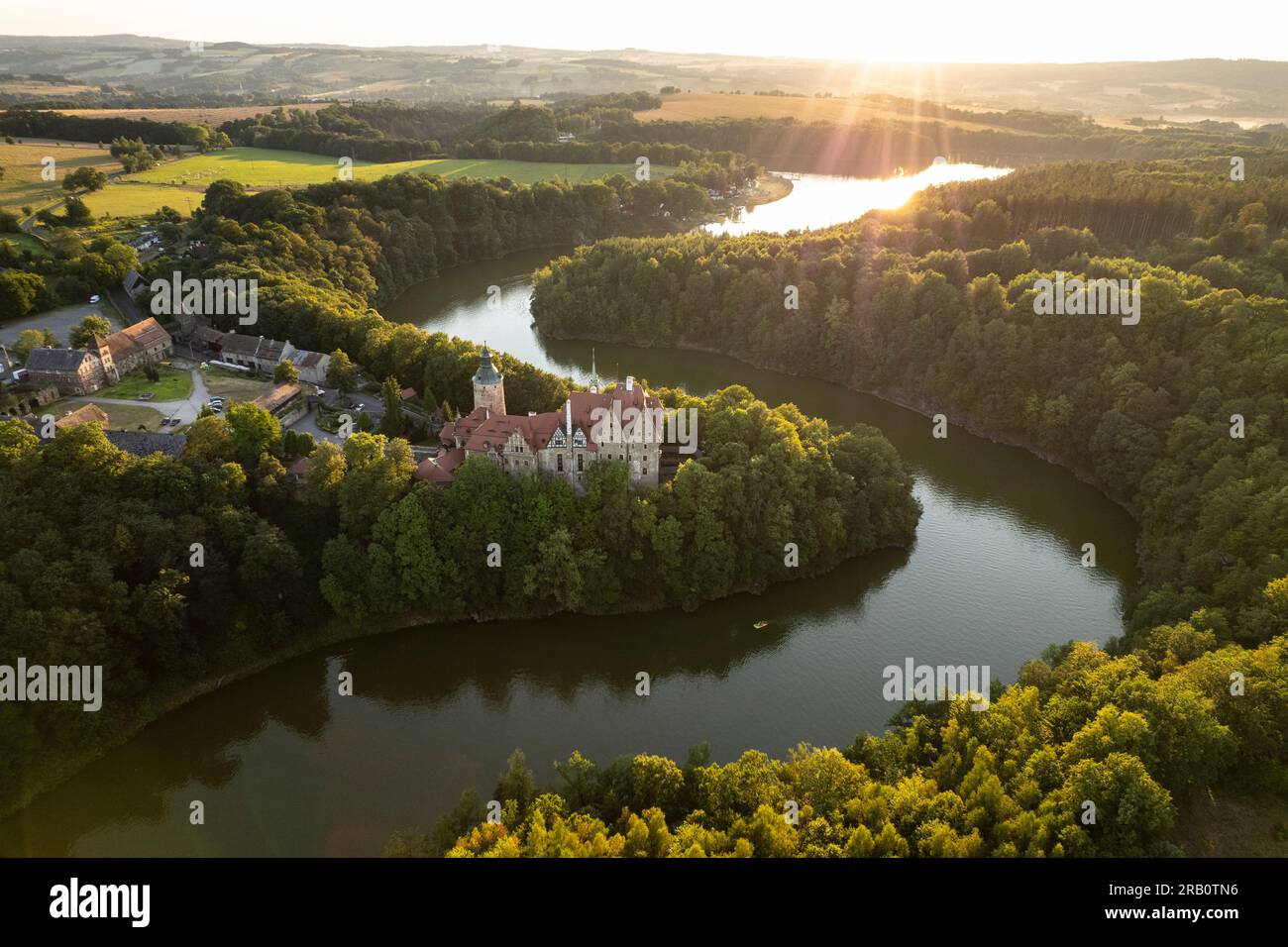 Europe, Poland, Lower Silesia, Czocha castle / Tzschocha with ...