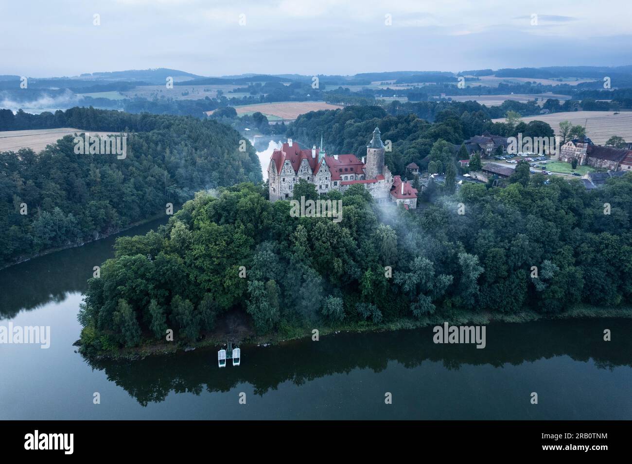 Europe, Poland, Lower Silesia, Czocha castle / Tzschocha with ...