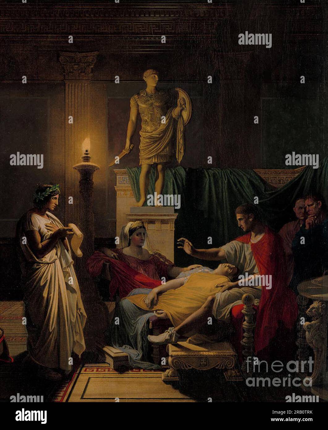 Virgil Reading from the Aeneid 1864 by Jean Auguste Dominique Ingres ...