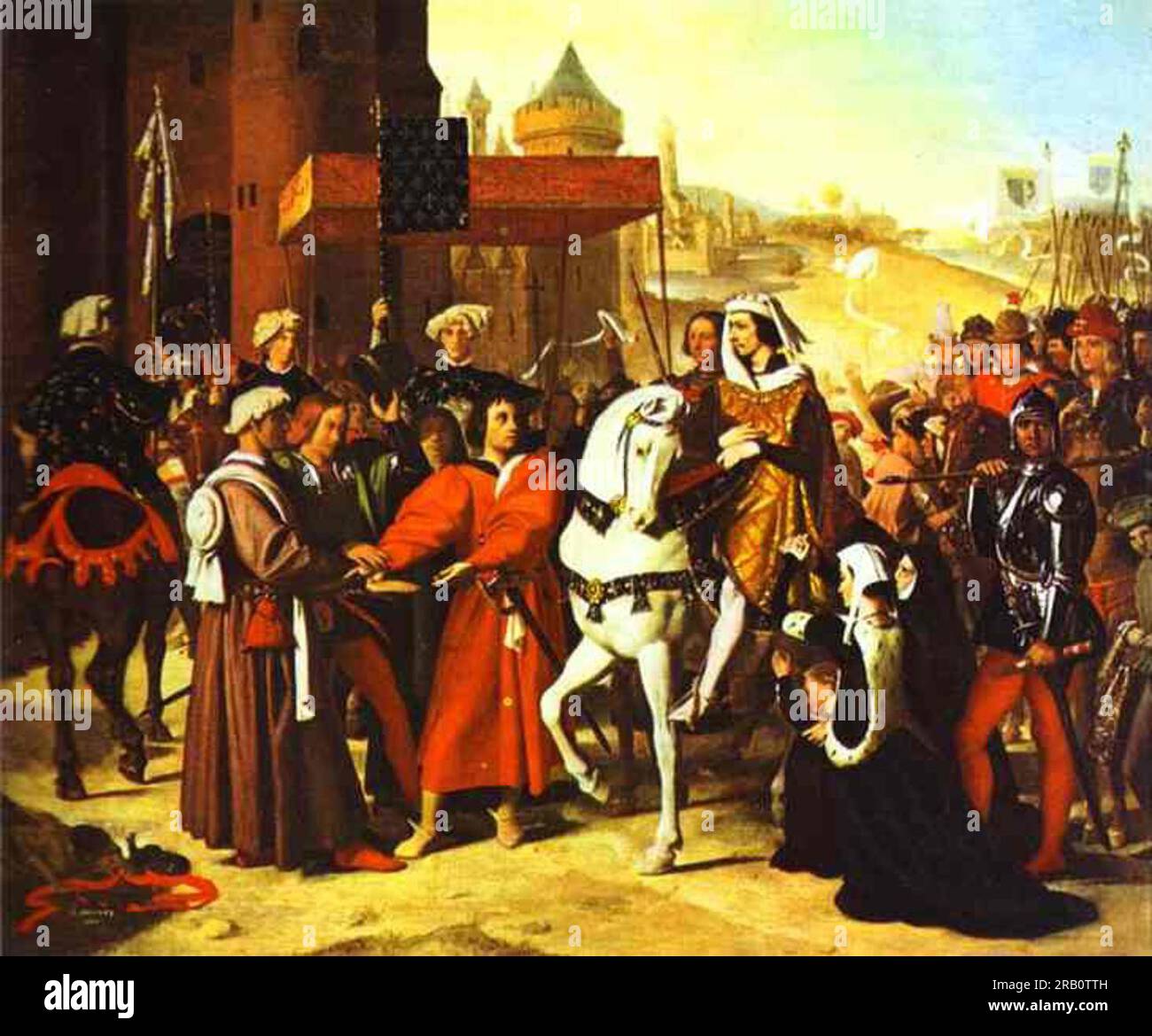 Entrance of Dauphin, the Future Charles V, into Paris in 1358 1821 by ...