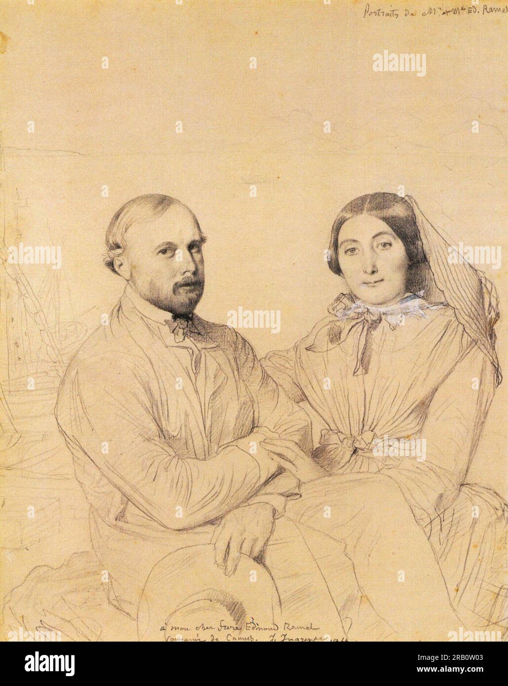 Edmond Ramel and his wife, born Irma Donbernard by Jean Auguste ...