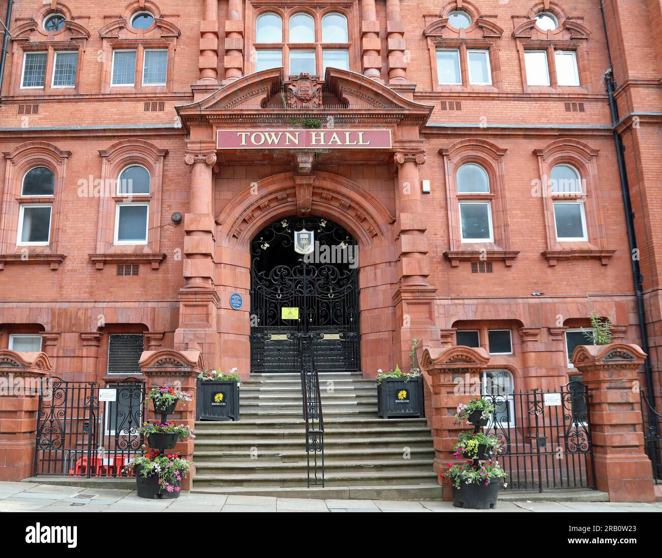 Wigan Town Hall which is the former technical college building at ...