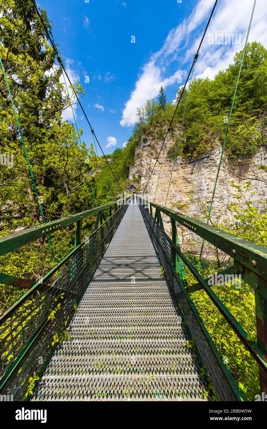 Italy Veneto (BL) Lake of Senàiga - Trail around the lake - The Catwalk ...