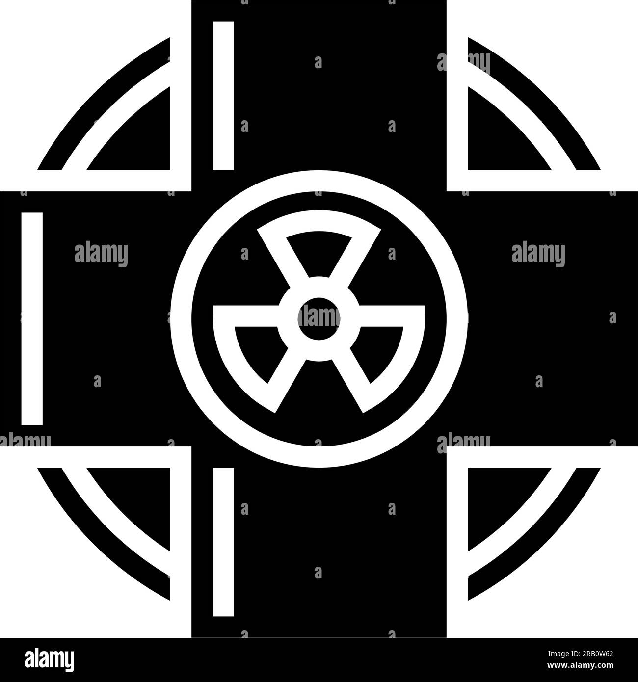 nuclear medicine lab energy glyph icon vector illustration Stock Vector ...