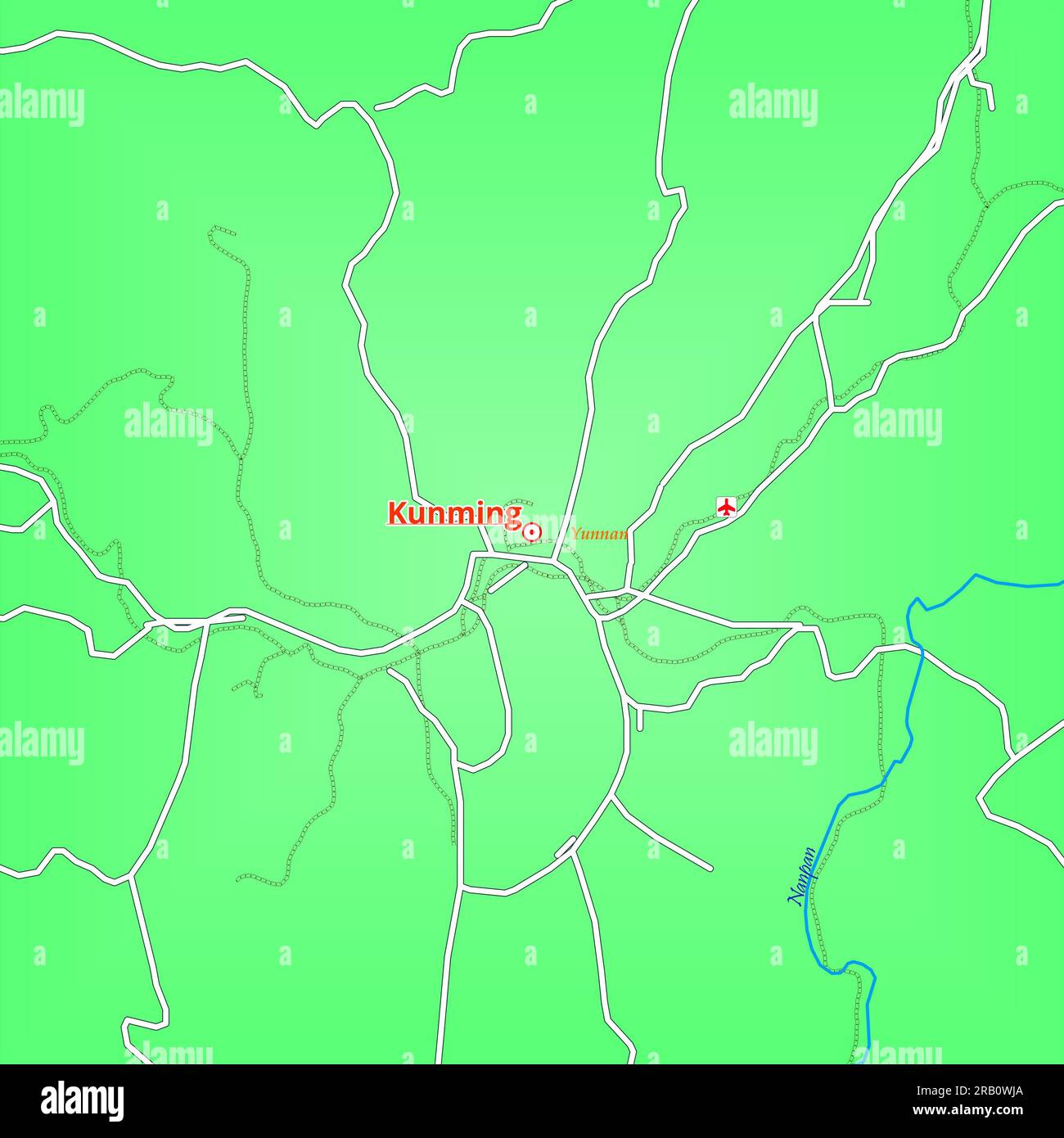 Map of Kuching City in Malaysia Stock Photo - Alamy