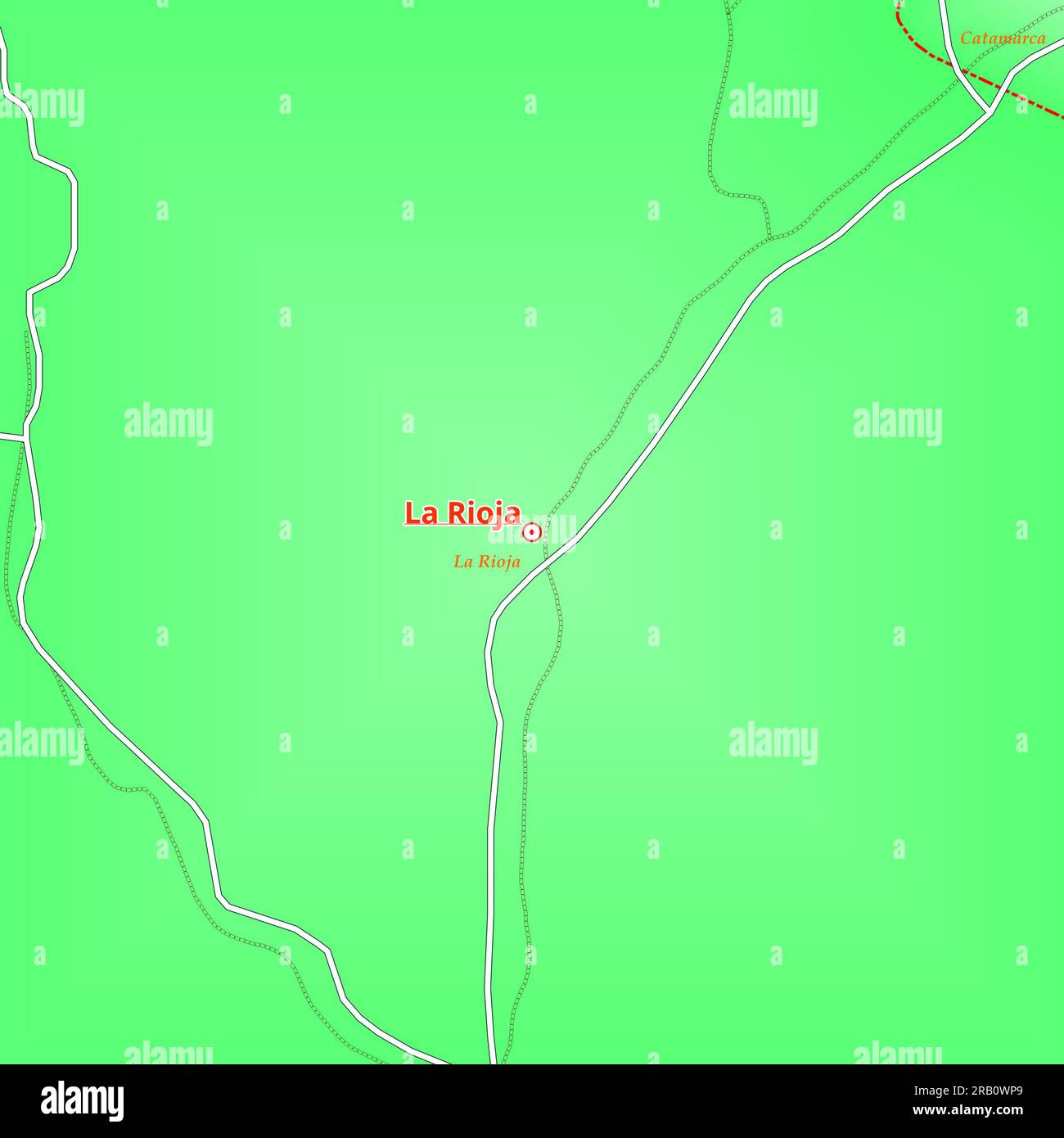 Map of La Rioja City in Argentina Stock Photo - Alamy