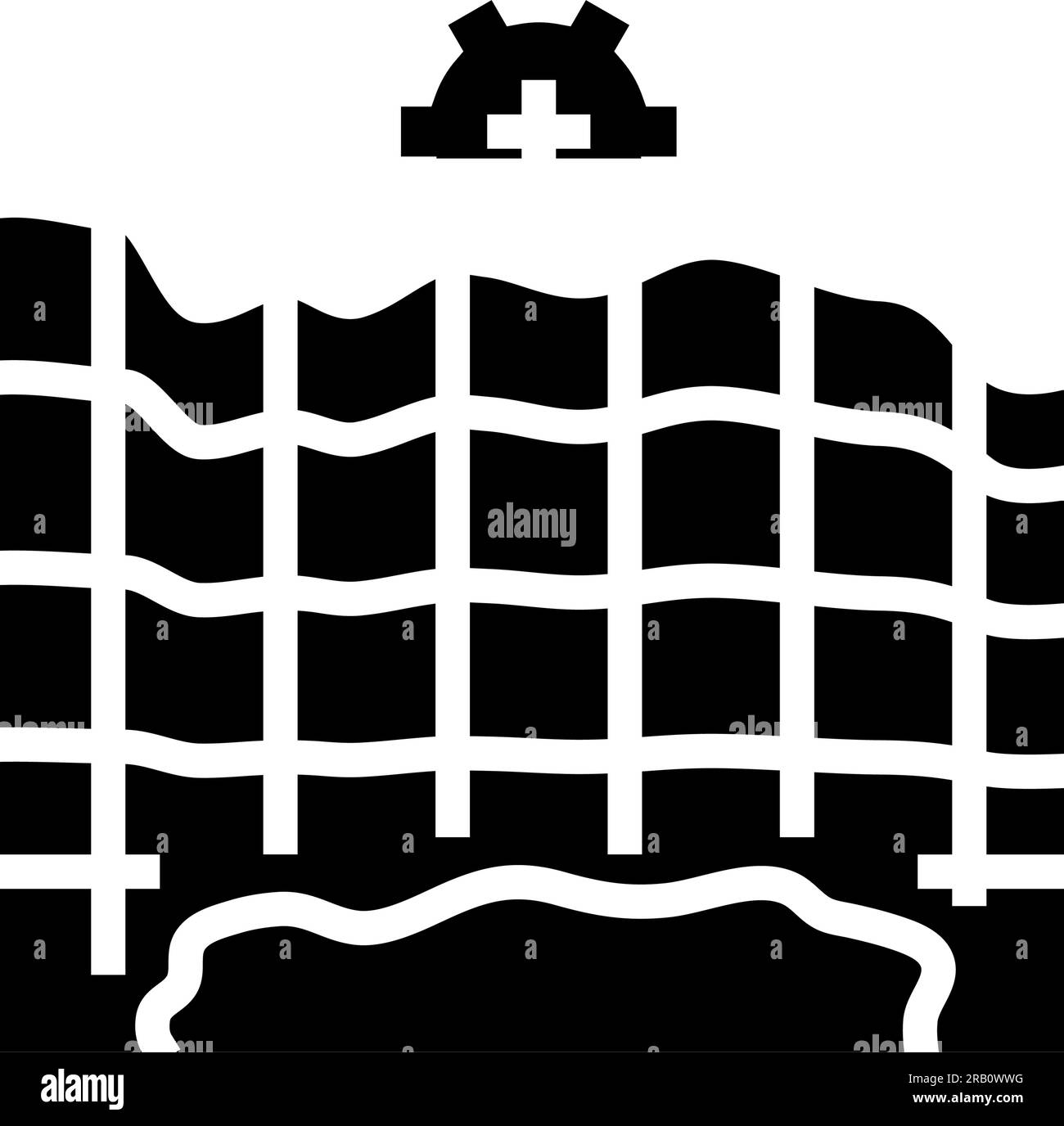 oil reservoir simulation petroleum engineer glyph icon vector ...