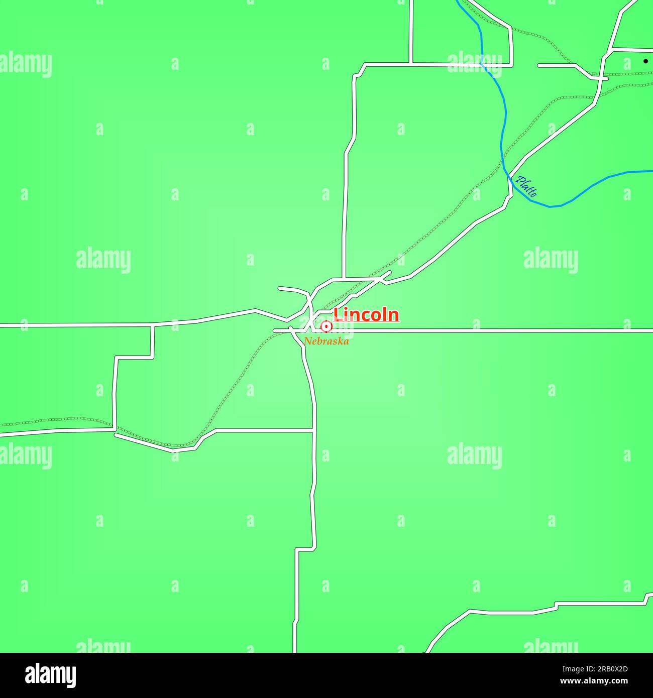National Highway Map Of Lincoln